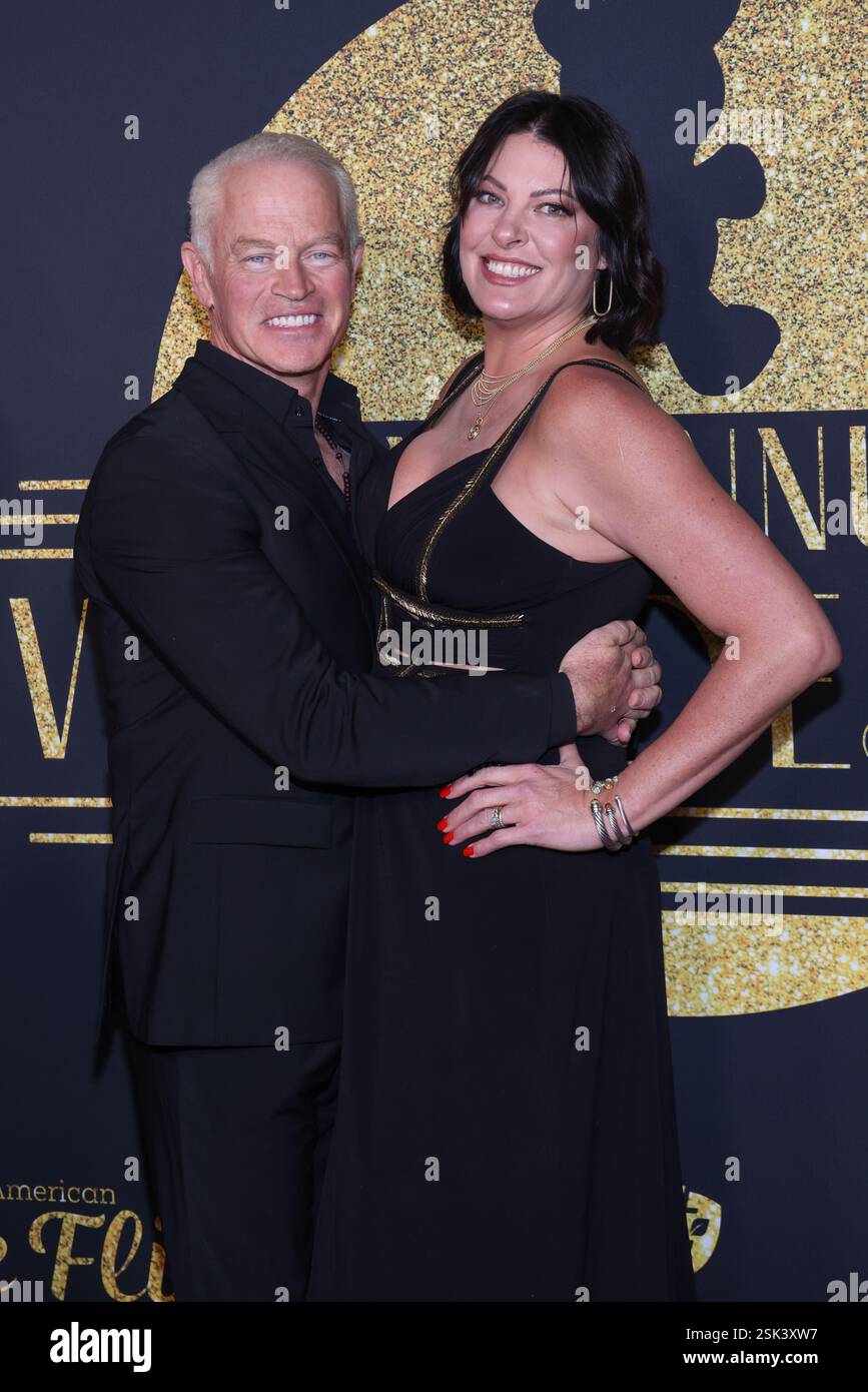 Hollywood, California, USA. 7th February, 2025. Neal McDonough and wife ...