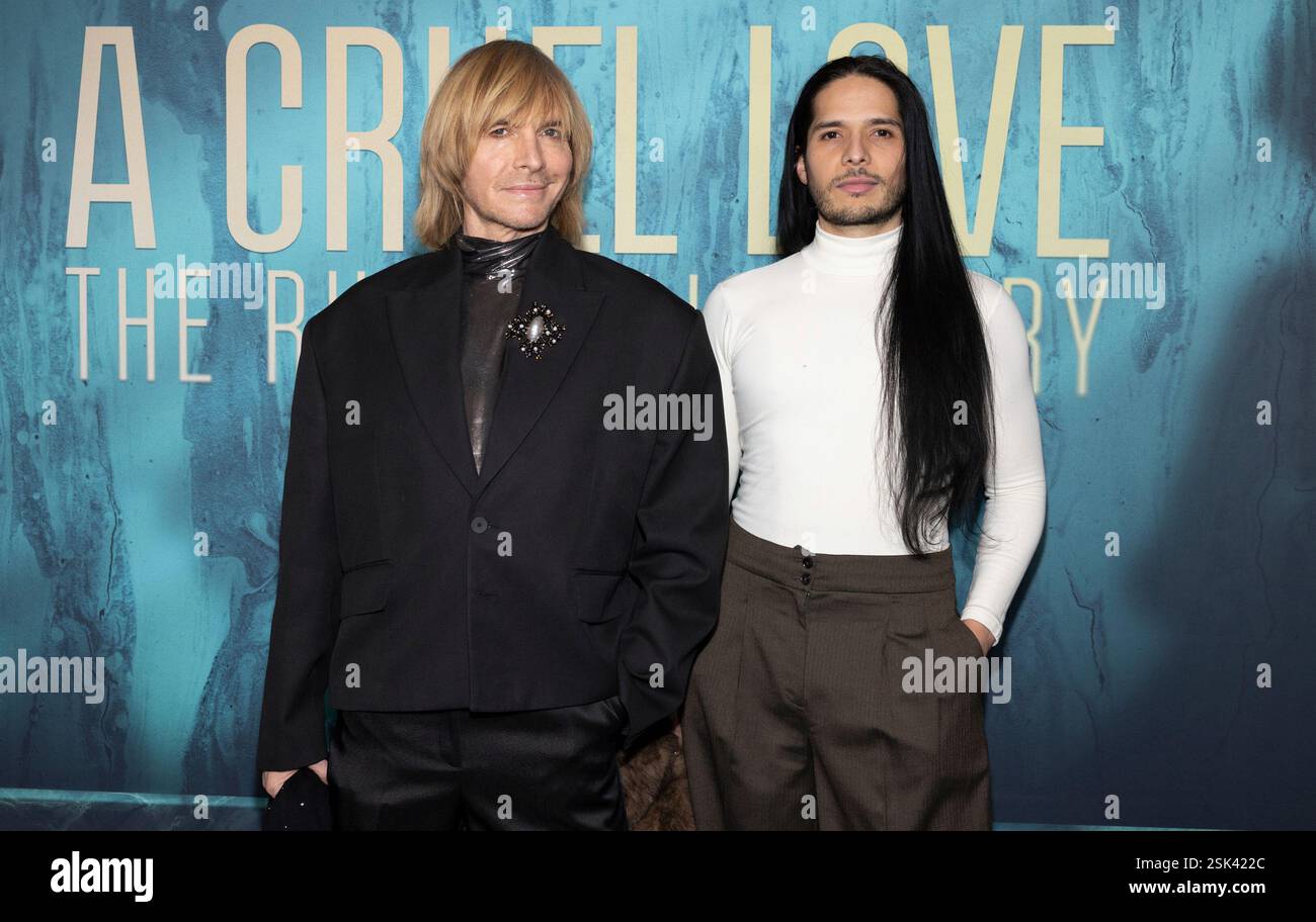 Marc Bouwer, left, and Pedro Oberto attend the premiere of "A Cruel ...