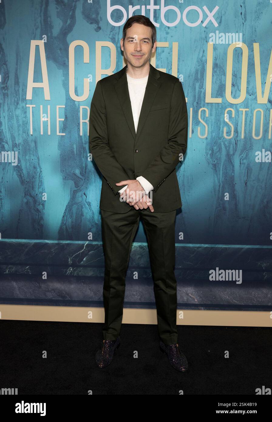 Evan Hoyt Thompson attends the premiere of "A Cruel Love: The Ruth ...