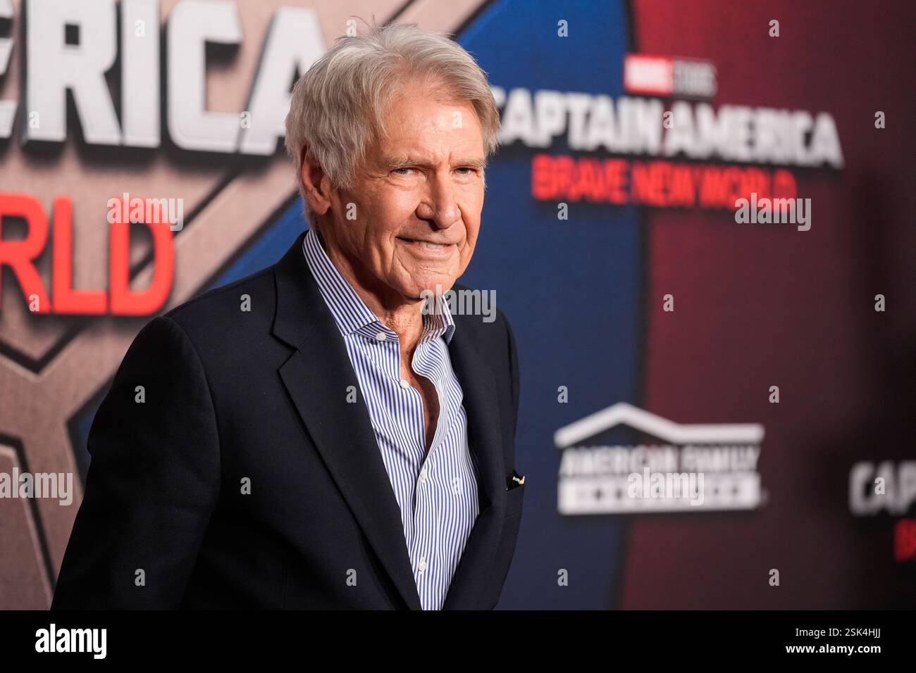 Harrison Ford arrives at the premiere of "Captain America: Brave New ...
