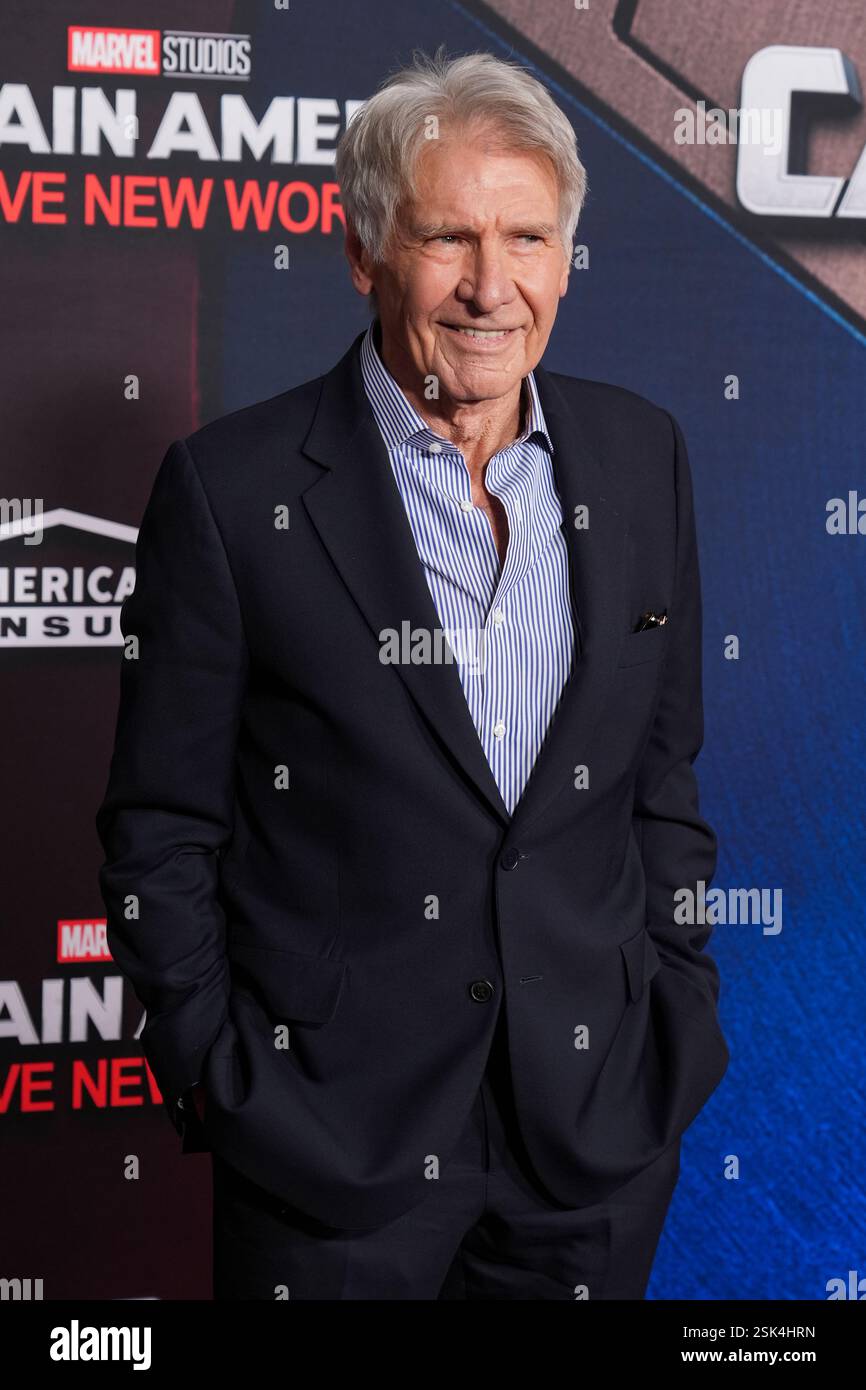 Harrison Ford arrives at the premiere of "Captain America: Brave New ...