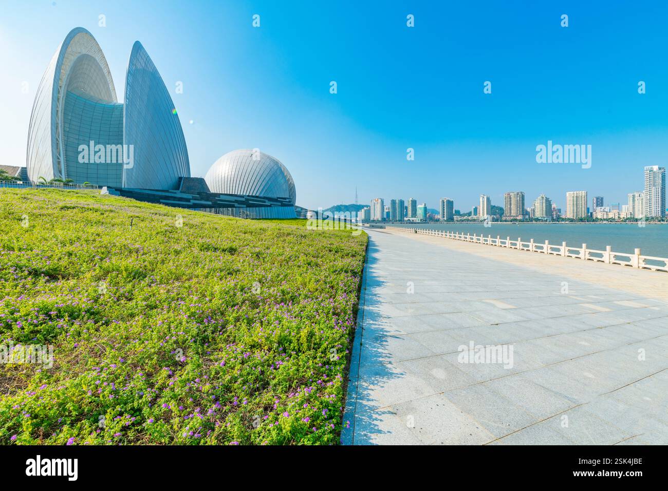 City seaside scenery of Yeli Island, Lovers Road, Zhuhai City ...