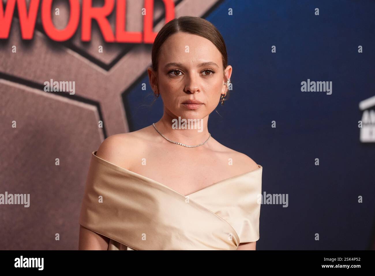 Shira Haas arrives at the premiere of "Captain America: Brave New World ...