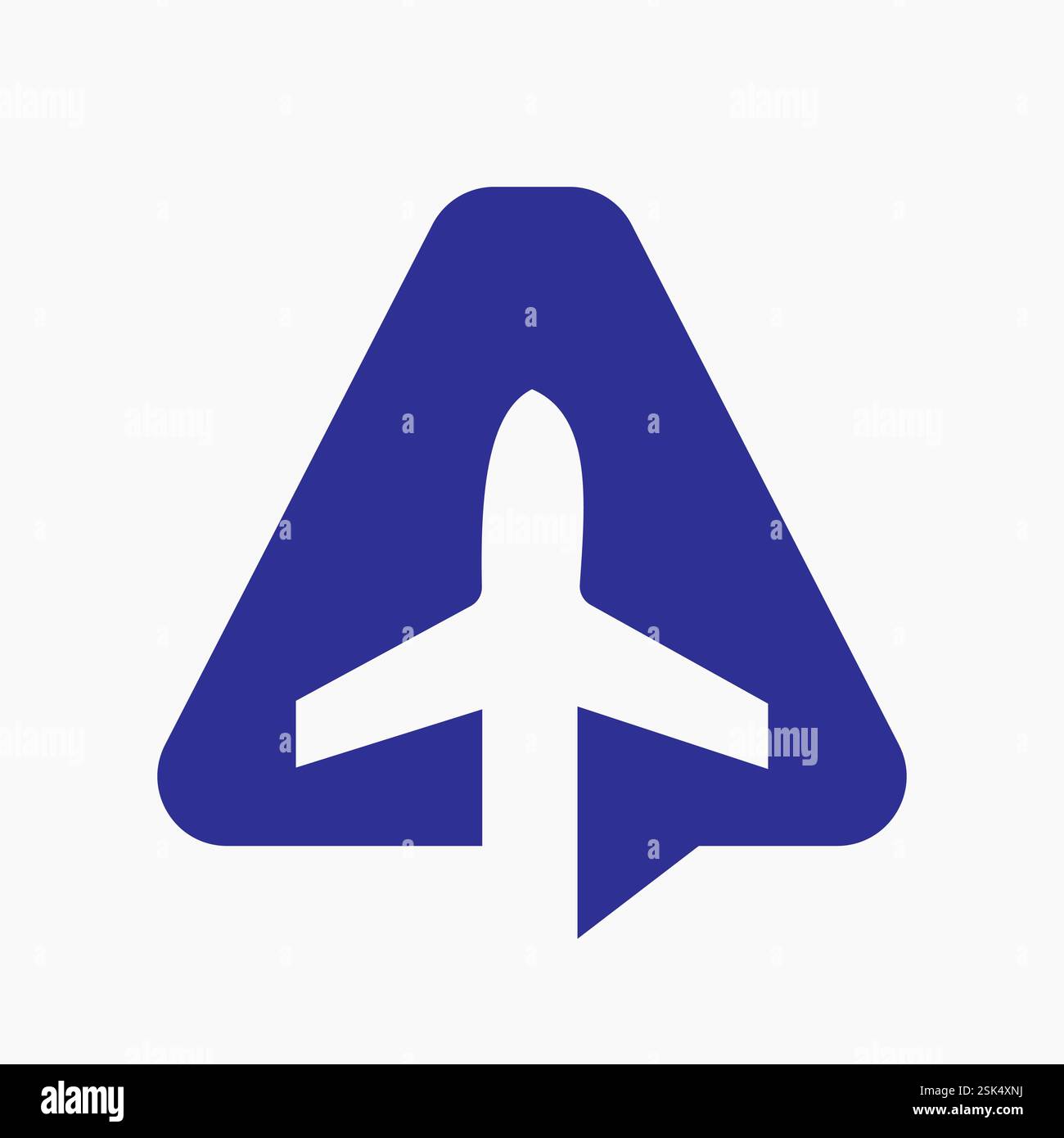 Initial Letter A Travel Logo Design Concept For Vacation and Airplane ...