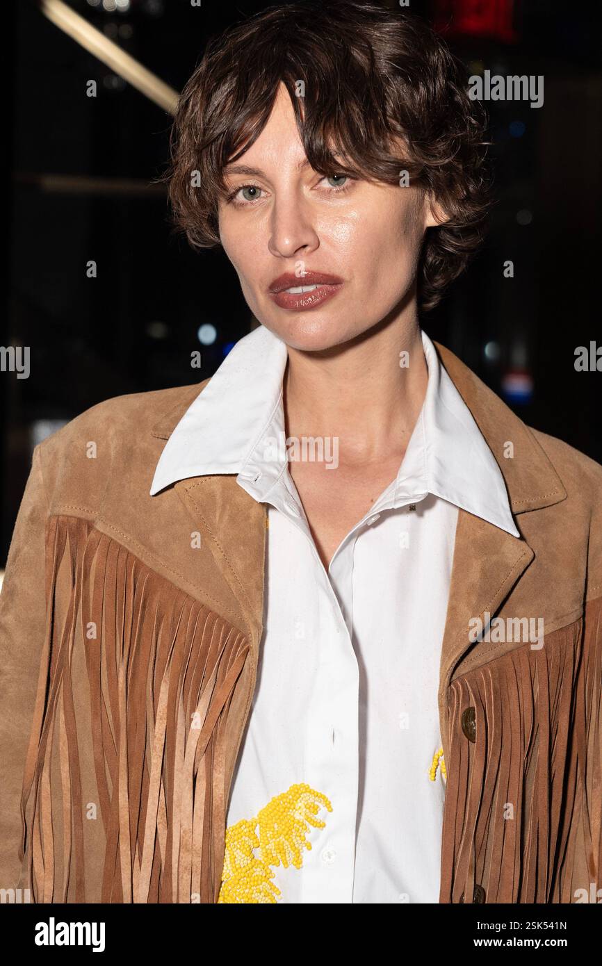 Irina Kro Eicke attends runway for Pamella Roland runway show during ...