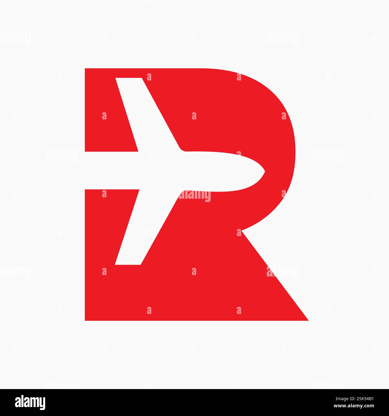 R plane logo Stock Vector Images - Alamy
