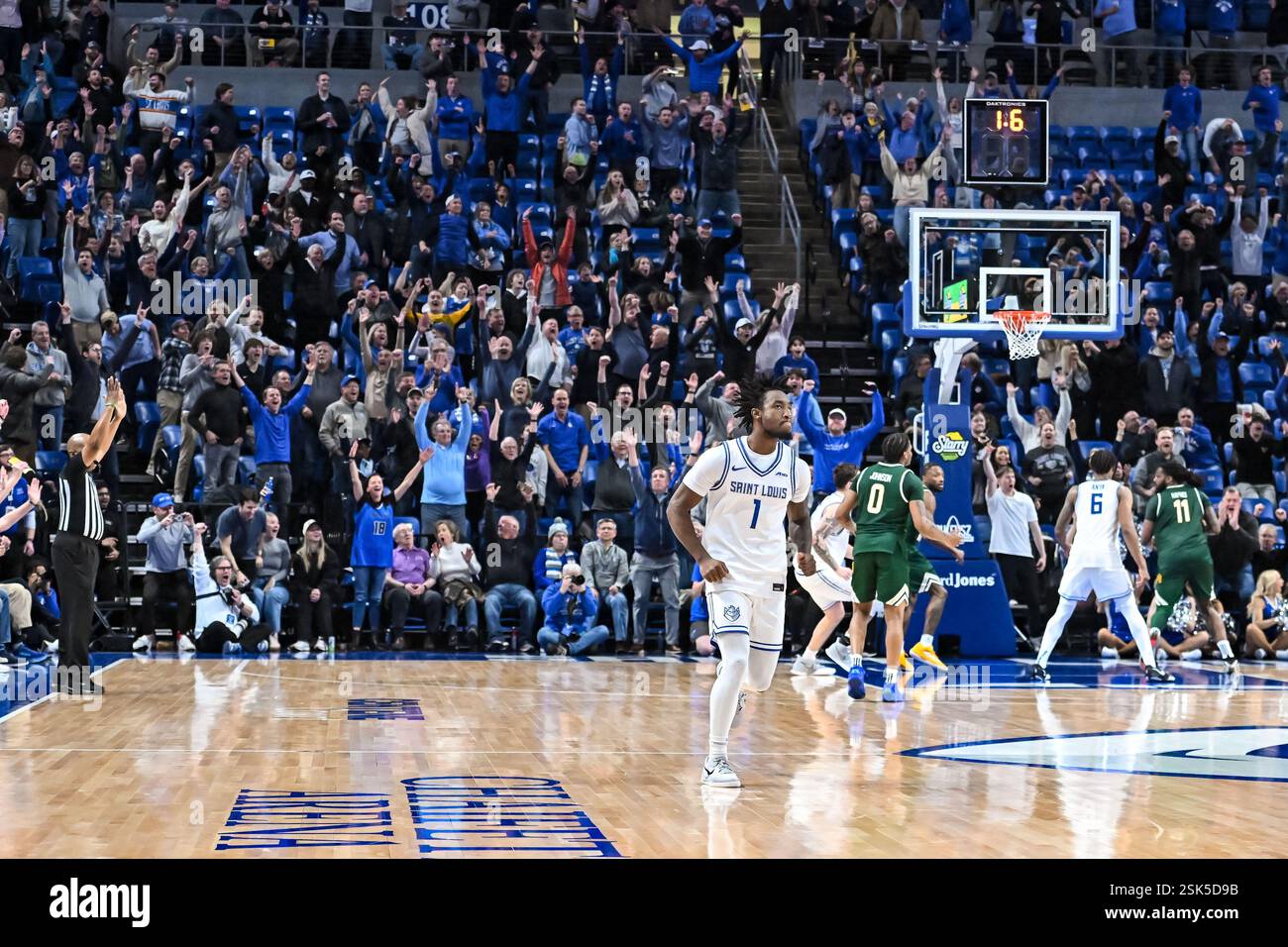 FEBRUARY 11, 2025: Fans erupt in excitement as Saint Louis Billikens ...