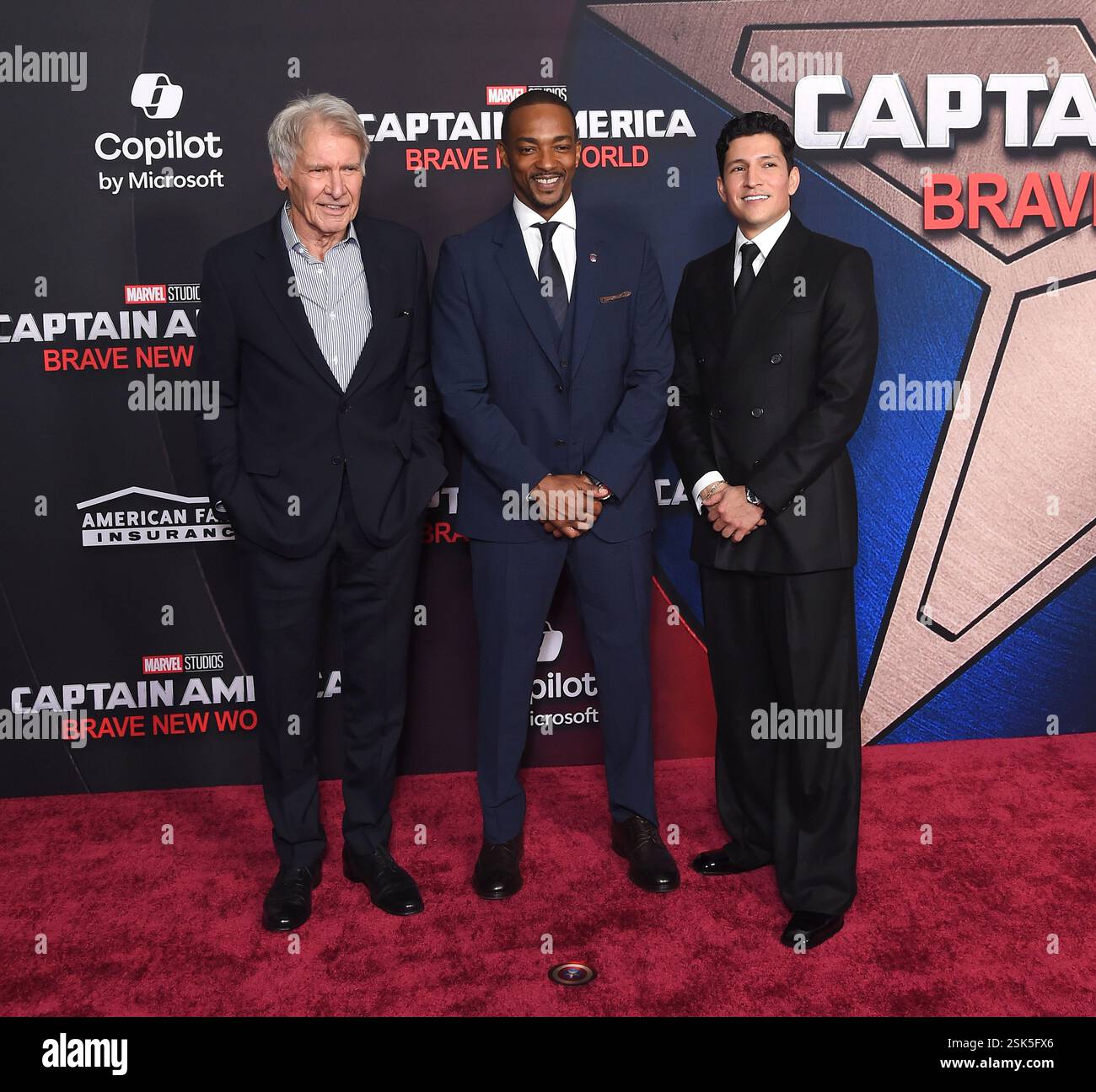 Hollywood, USA. 11th Feb, 2025. Harrison Ford, Anthony Mackie and Danny ...