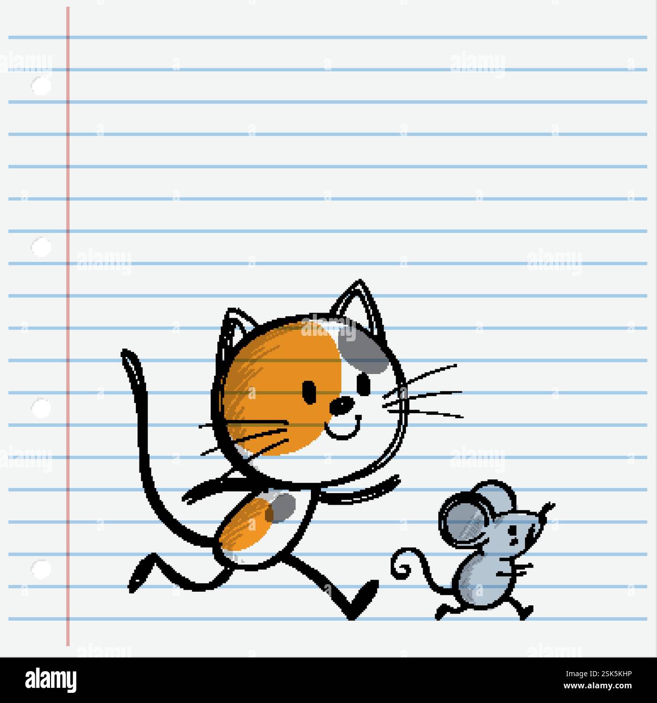 The paper chase Stock Vector Images - Alamy