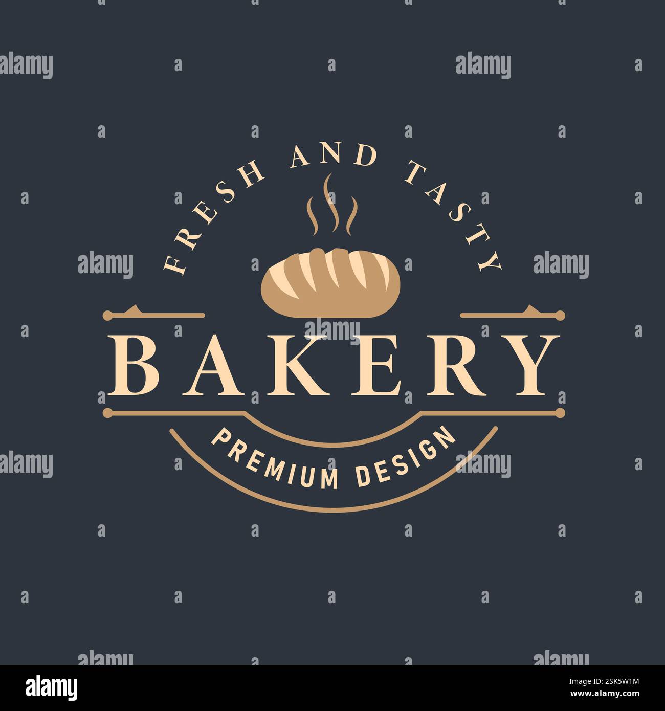 Bread bakery vector logo hi-res stock photography and images - Alamy