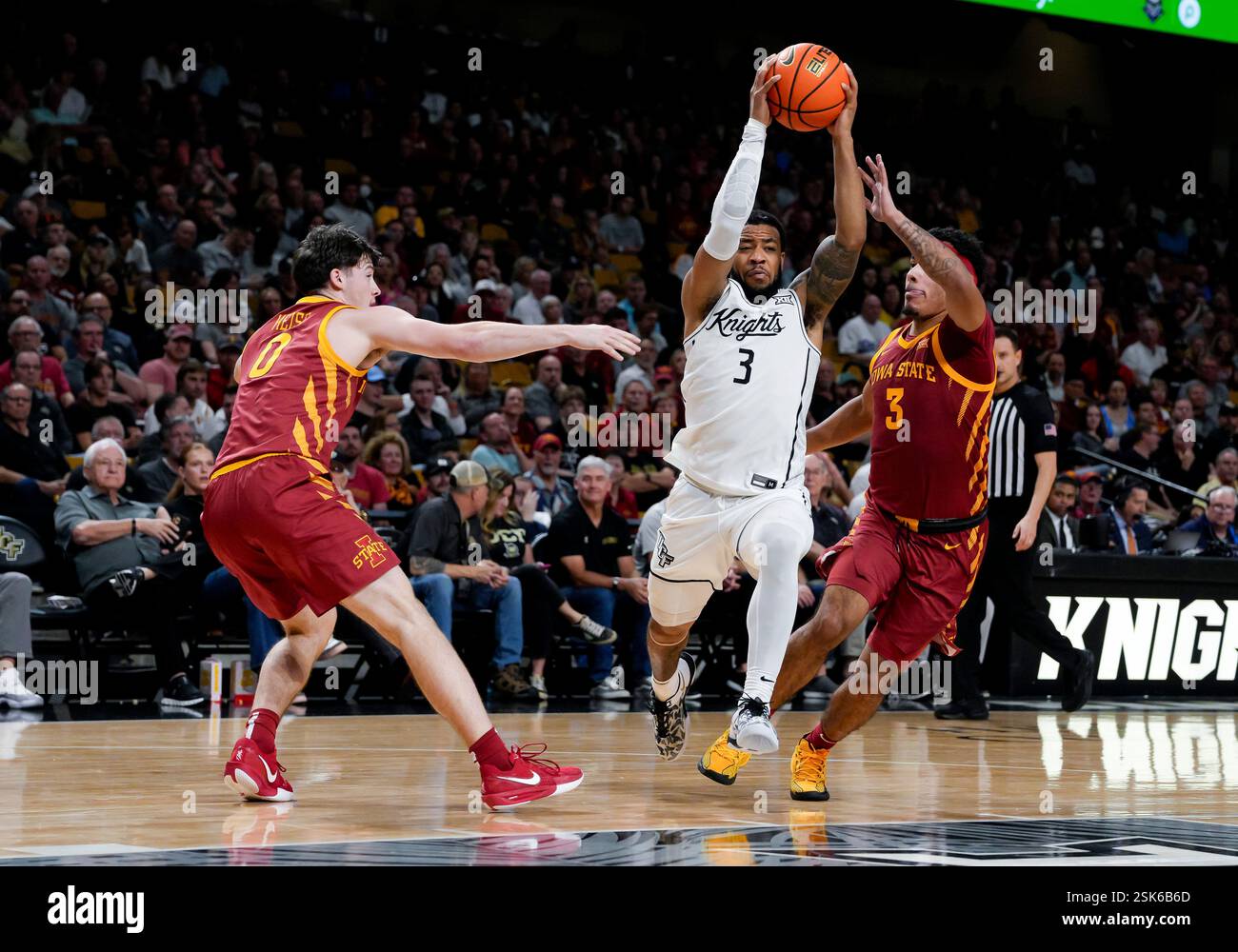 ORLANDO, FL - FEBRUARY 11: UCF Knights guard Darius Johnson (3) gets ...
