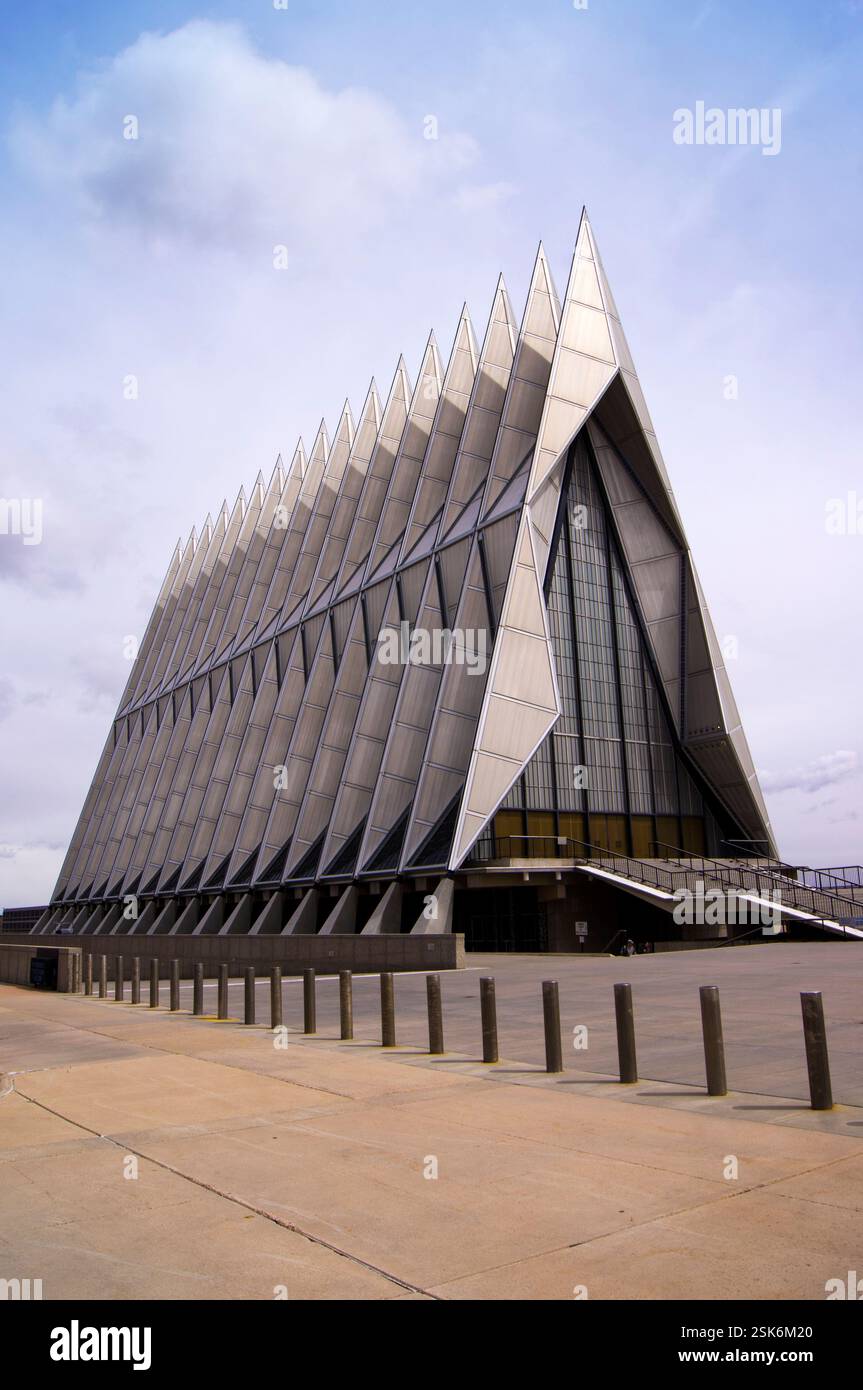 The Cadet Chapel at the US Air Force Academy just north of Colorado ...