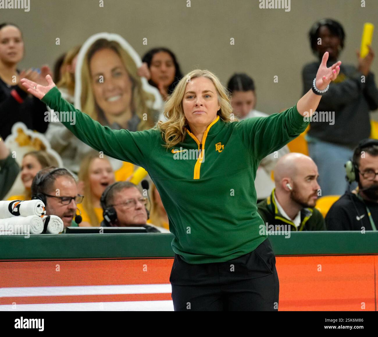 Waco, Texas, USA. 11th Feb, 2025. Baylor head coach NICKI COLLEN ...