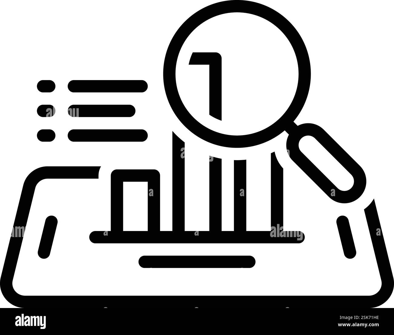 Market research icon Black and White Stock Photos & Images - Alamy