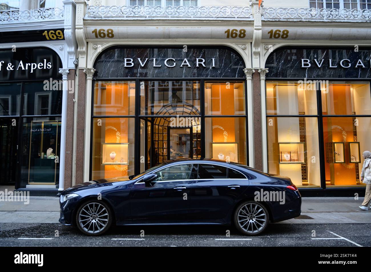 BVLGARI Boutique at 168 New Bond Street in London, an upscale retailer ...