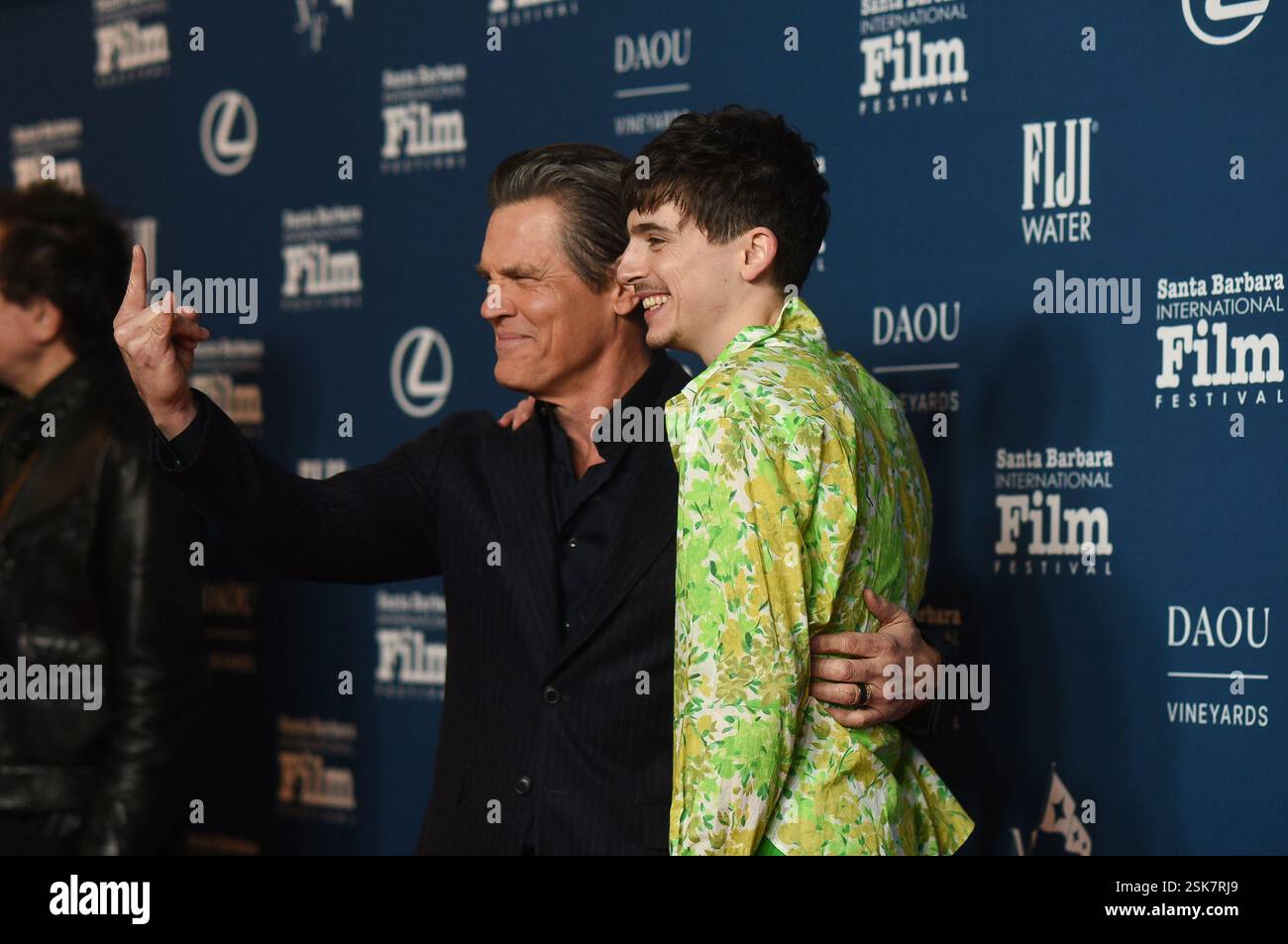 Josh Brolin, left, nd Timothée Chalamet attend the Arlington Artist of ...