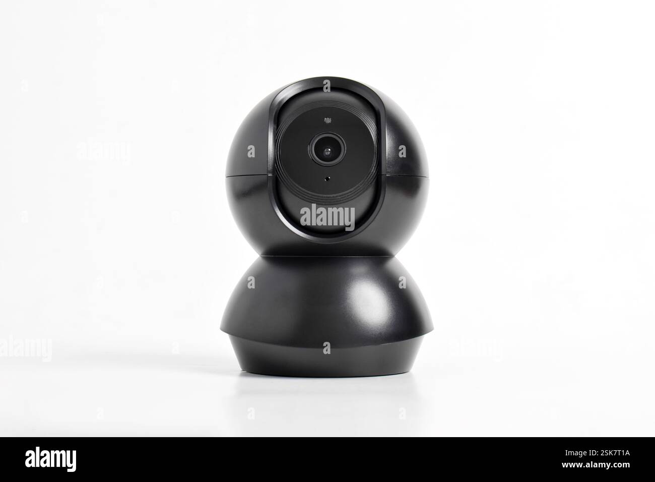 Black CCTV security camera isolated on white background. Smart home ...