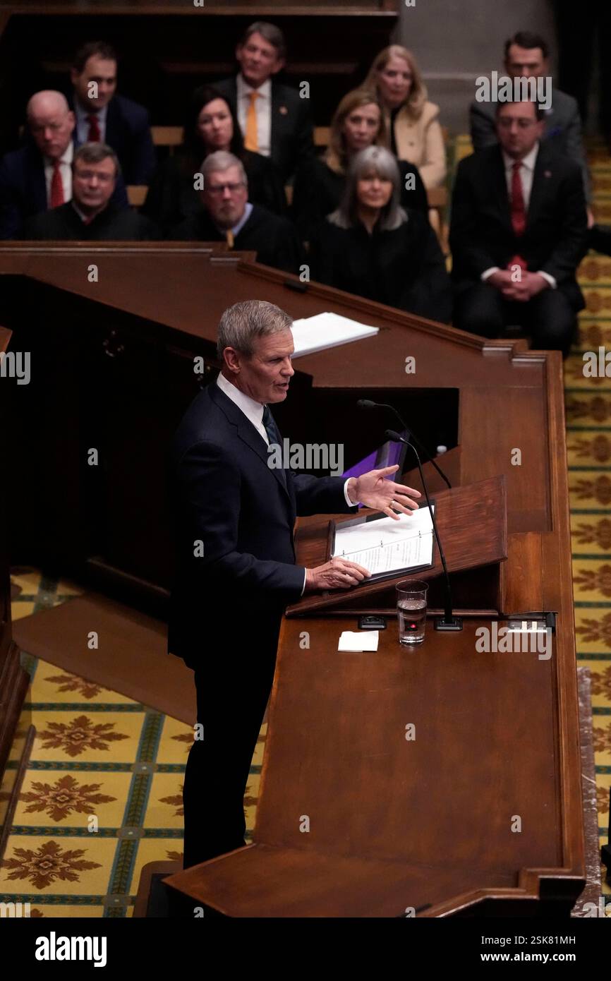 Governor Bill Lee delivers his State of the State address Monday, Feb ...