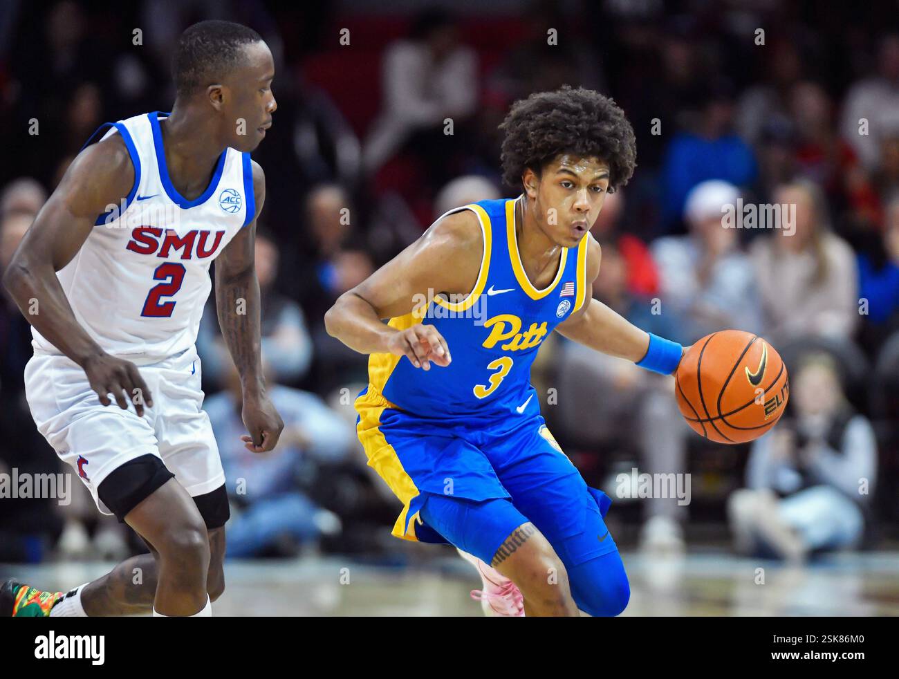 Dallas, TX, USA. 11th Feb, 2025. Pitt Panthers forward Brandin Cummings ...