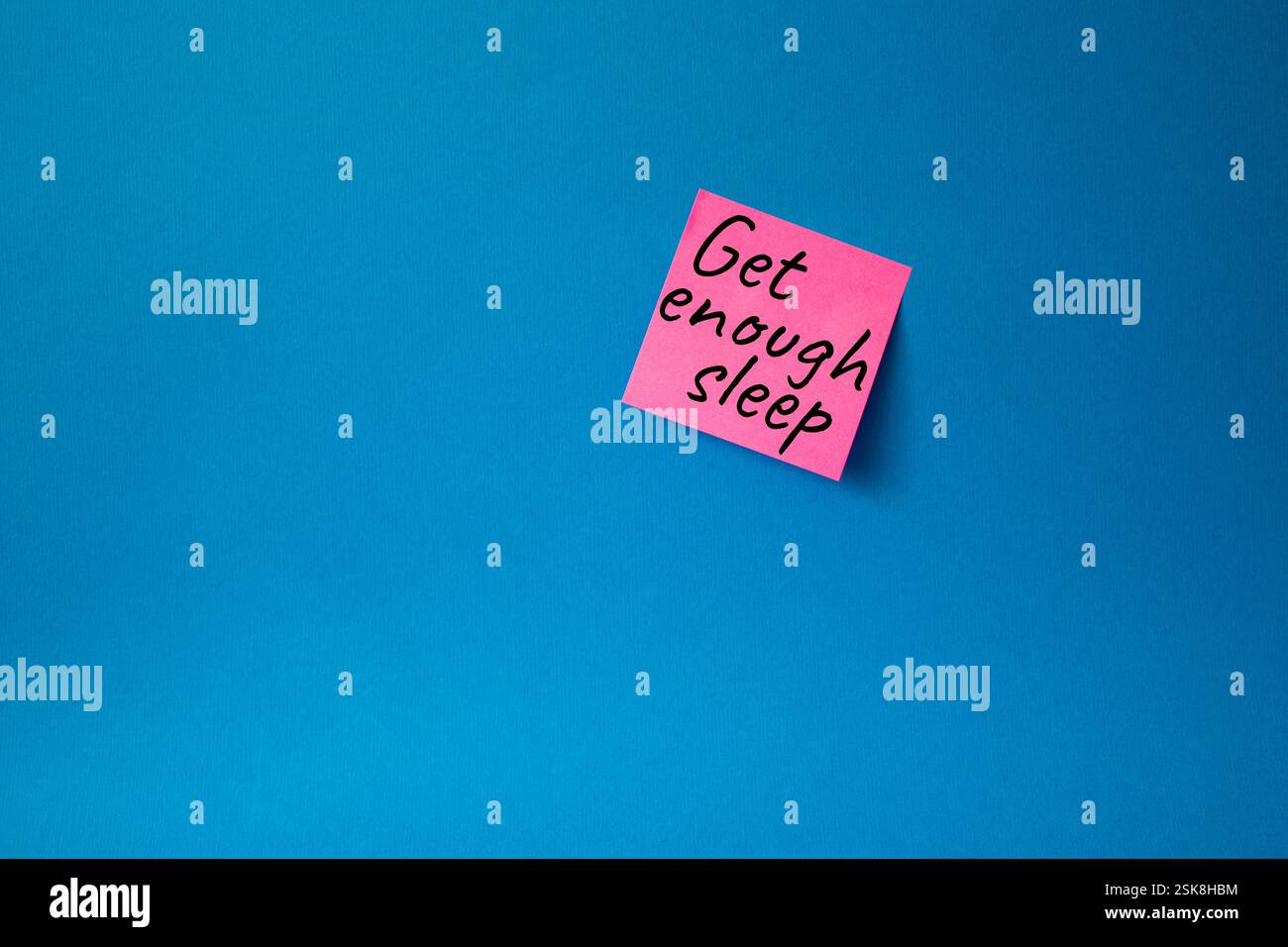Get enough sleep symbol. Concept words Get enough sleep on pink steaky ...