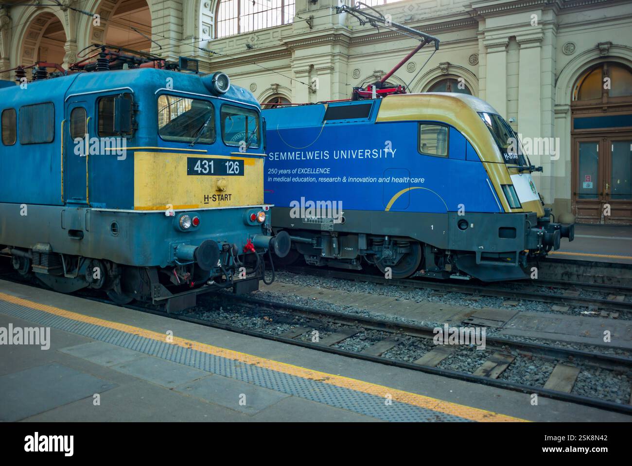 Budapest, Hungary, 05 feb 2025, keleti railway station, vintage ...