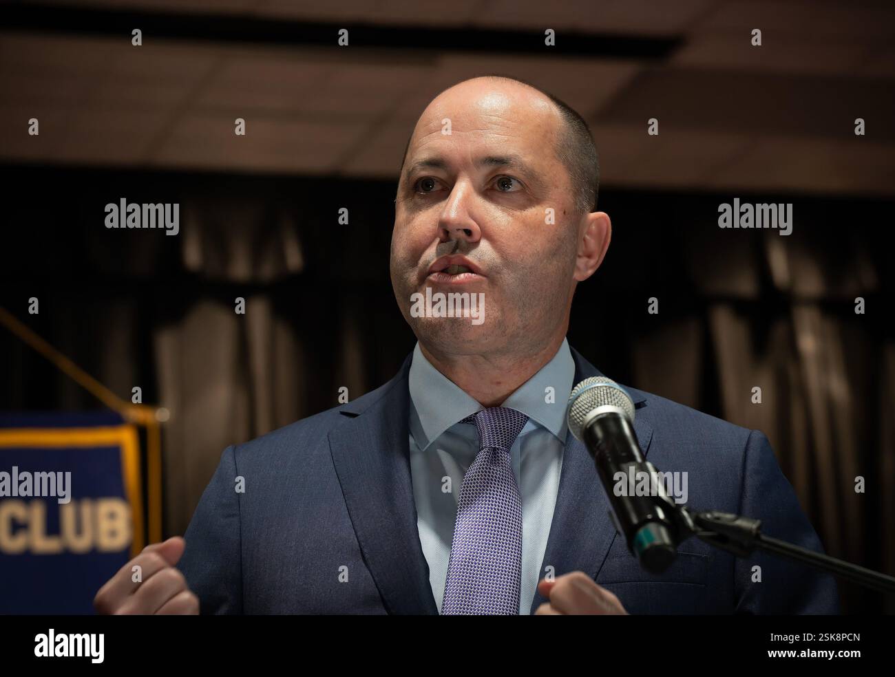 Marietta, Georgia, USA. 11th Feb, 2025. Georgia Atttorney General Chris ...