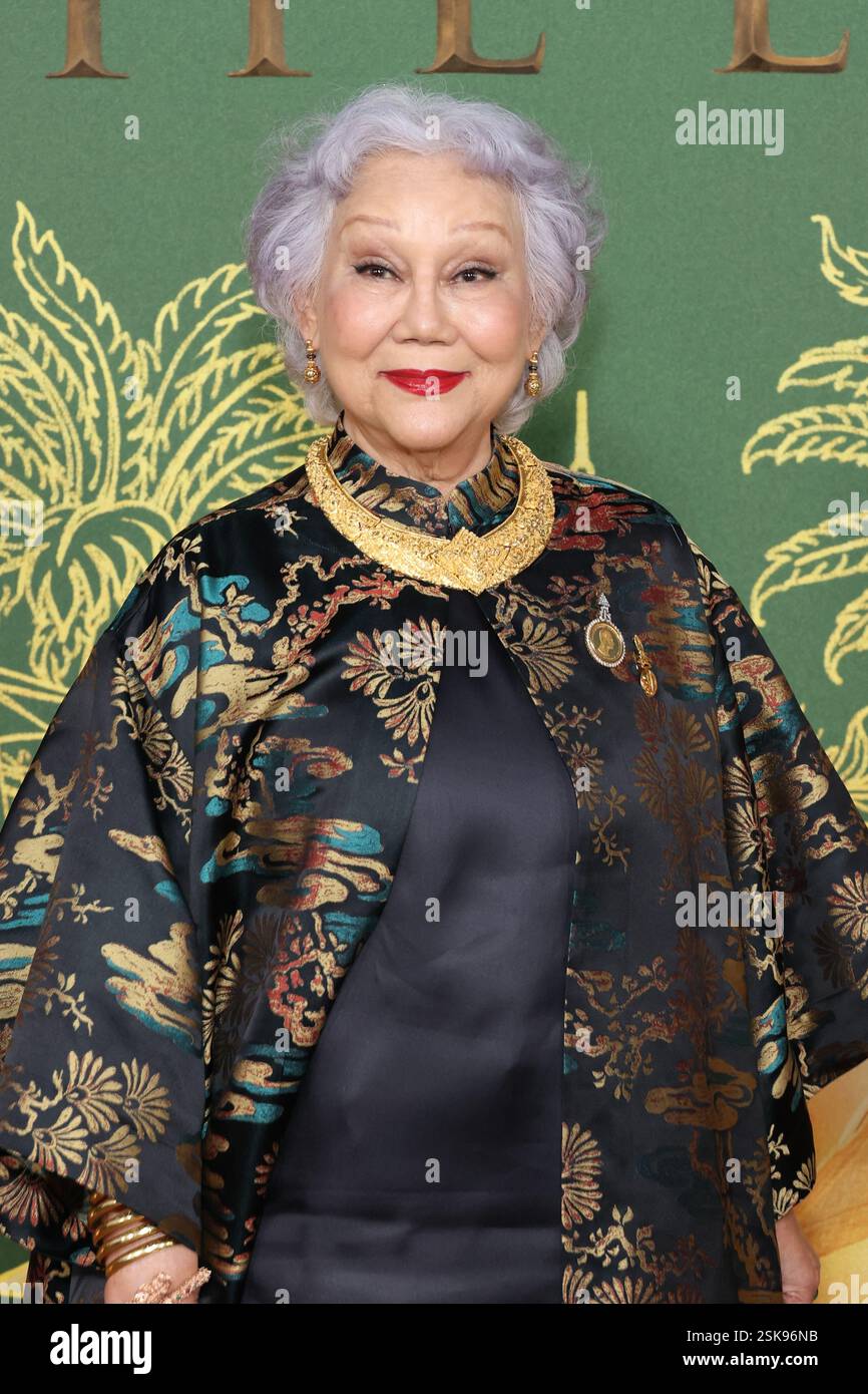 Los Angeles, USA. 11th Feb, 2025. Lek Patravadi arrives at the Los ...