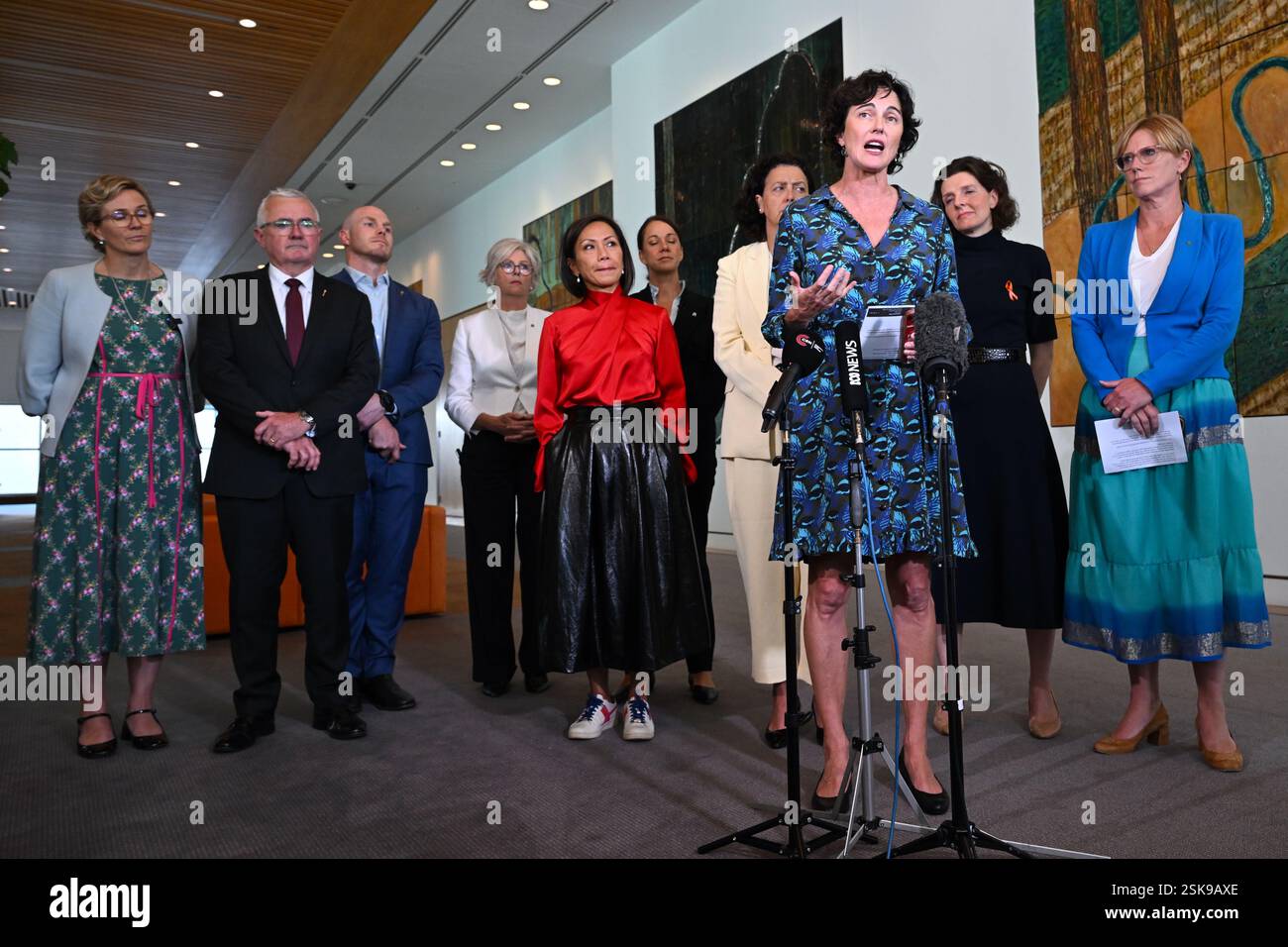Canberra, Australia. 12th Feb, 2025. Members and Senators of the ...