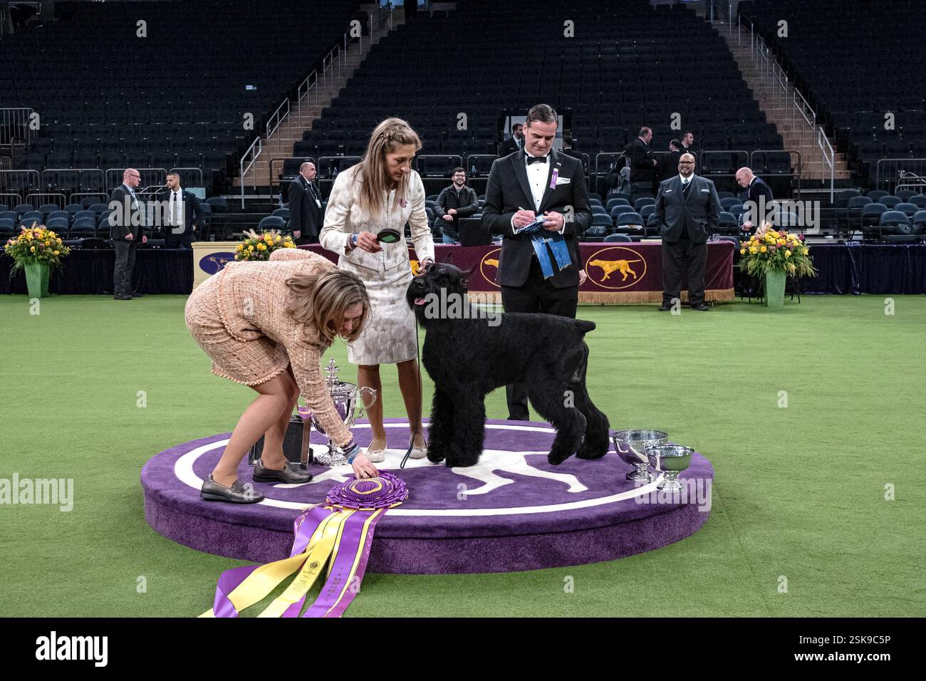 Monty, the Giant Schnauzer wins Best in Show with handler Kate Bernadin ...