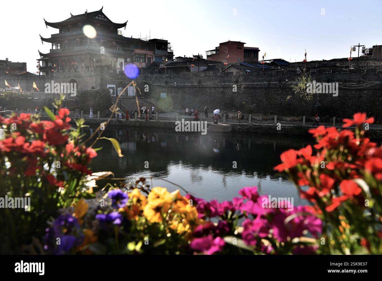 **CHINESE MAINLAND, HONG KONG, MACAU AND TAIWAN OUT** Tourists visit ...