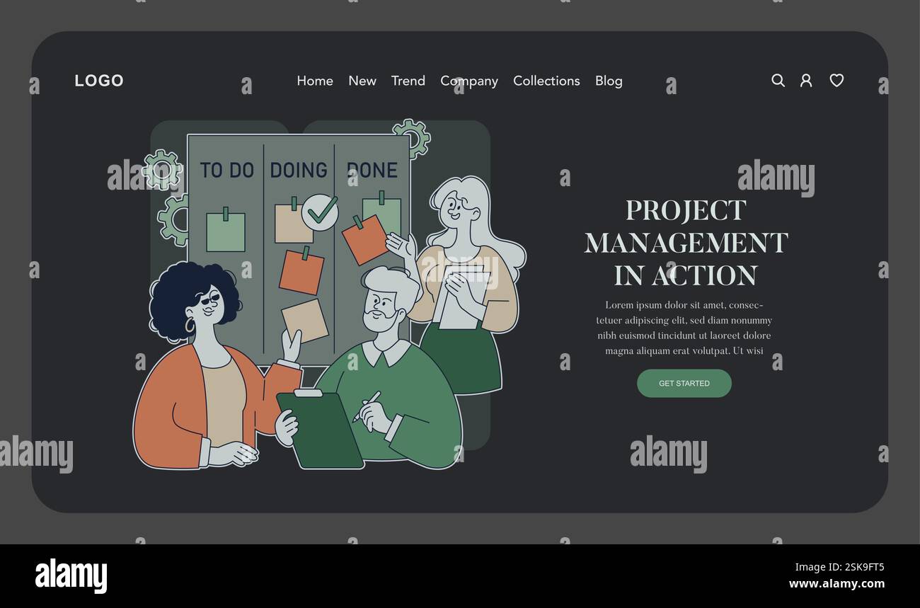 Project Management In Action A Team Collaborates Effectively Using A