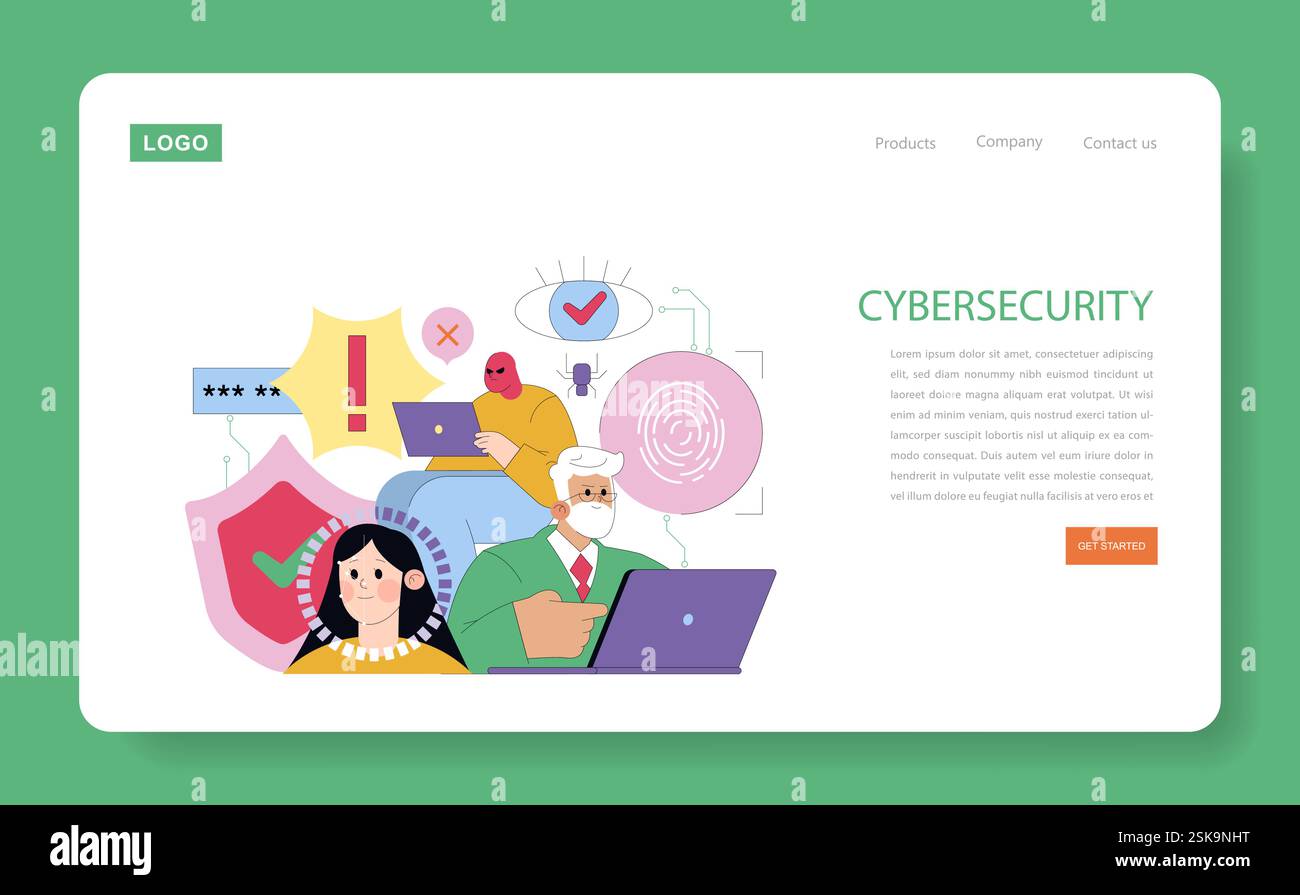 Cybersecurity measures data breach Stock Vector Images - Alamy