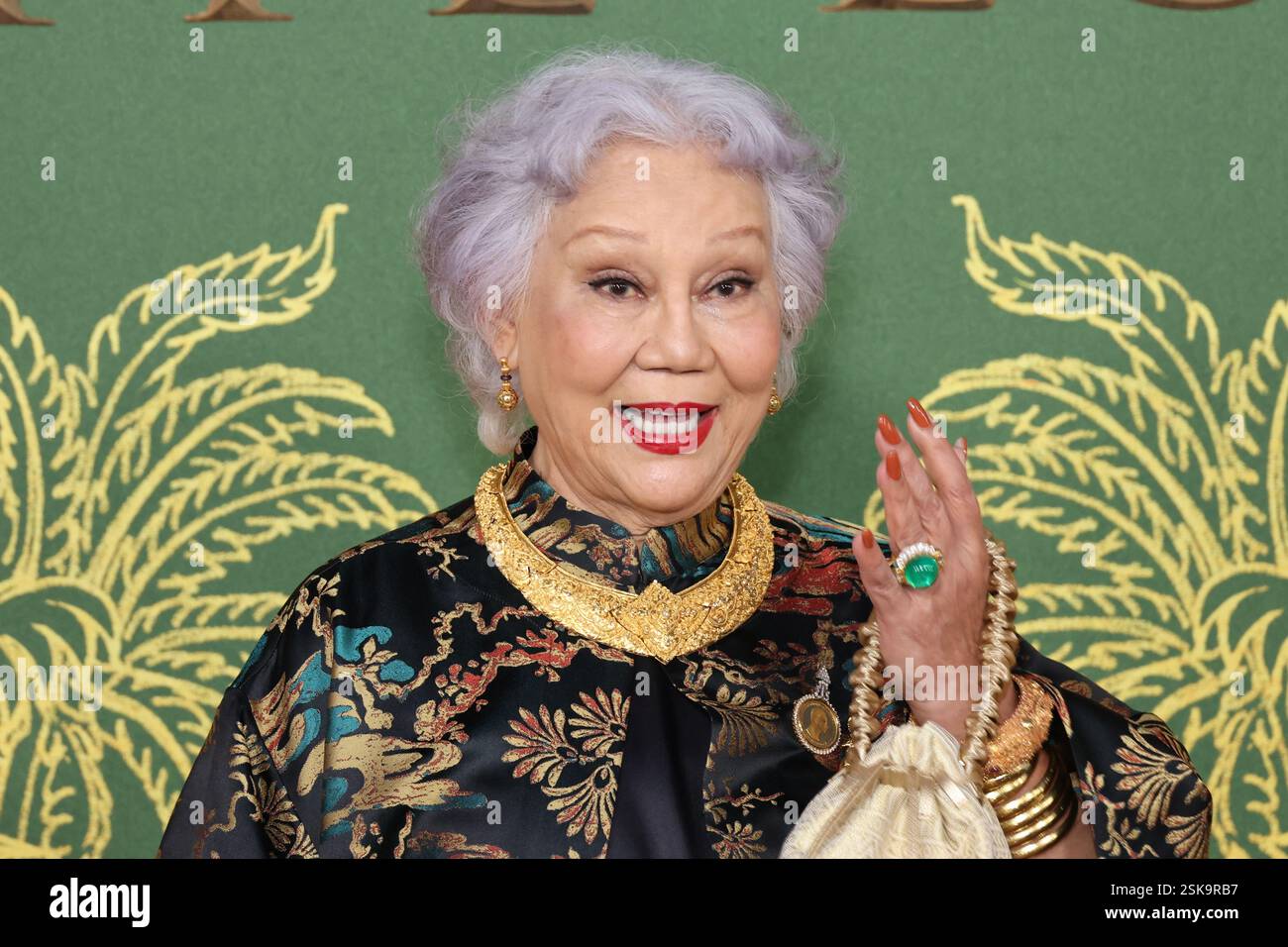 Los Angeles, USA. 11th Feb, 2025. Lek Patravadi arrives at the Los ...