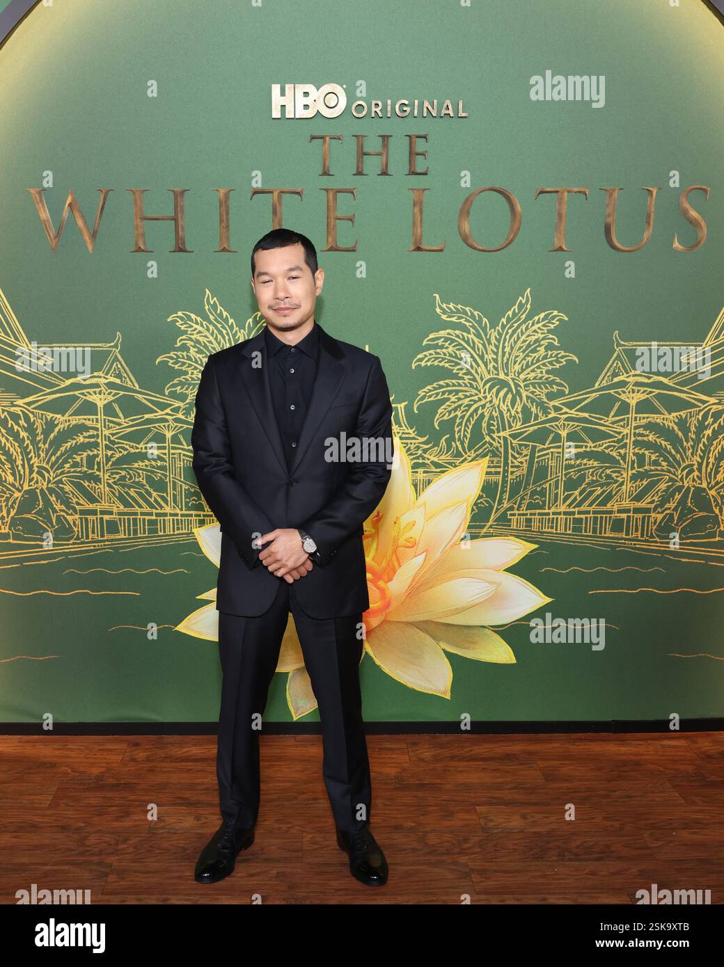 Los Angeles, USA. 11th Feb, 2025. Tayme Thapthimthong arrives at the ...