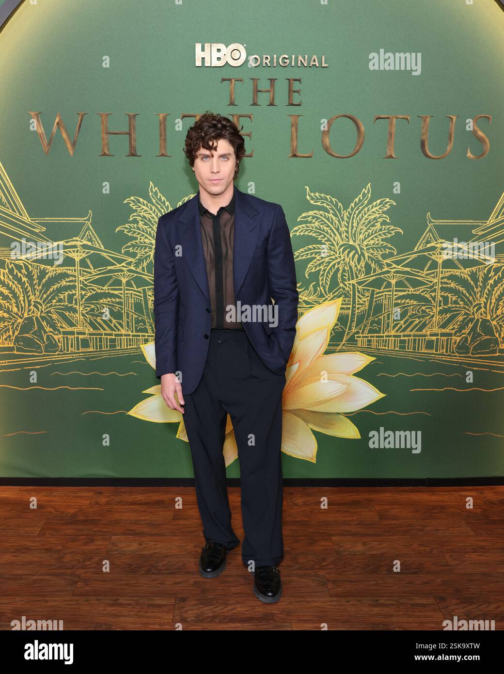 Los Angeles, USA. 11th Feb, 2025. Lucas Gage arrives at the Los Angeles Premiere Of HBO Original ...
