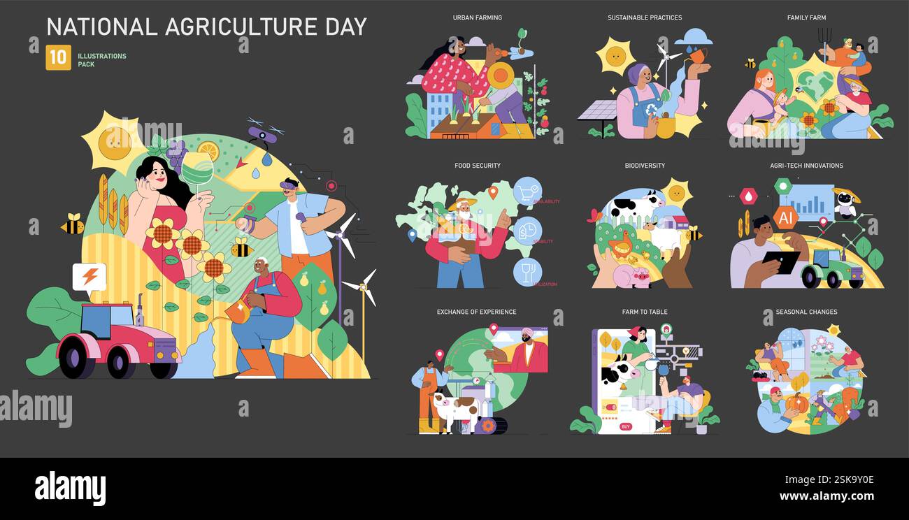 Food security rural Stock Vector Images - Alamy