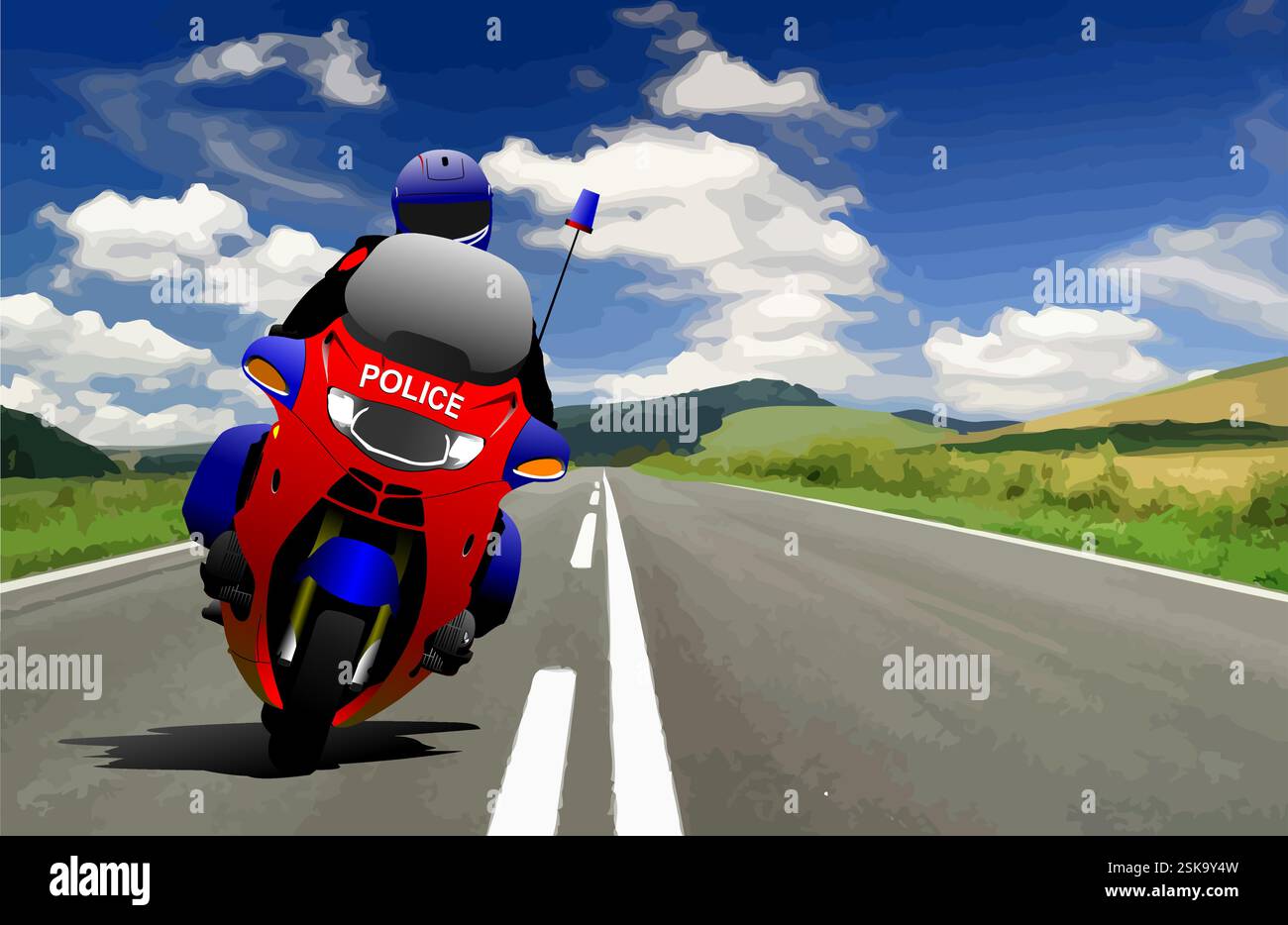 Police cycle helmet Stock Vector Images - Alamy