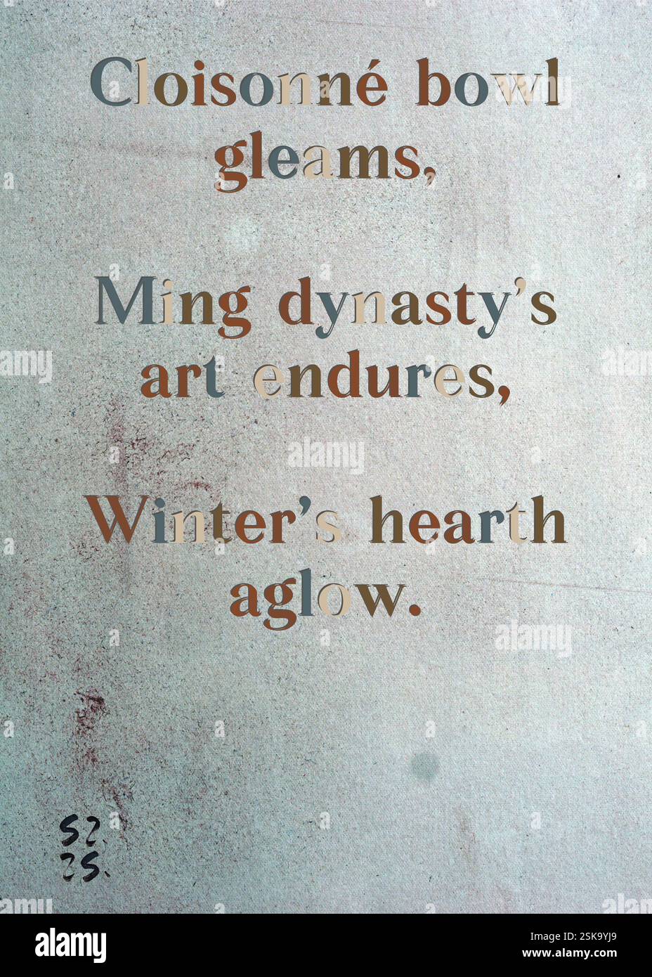 Cloisonné bowl gleams, Ming dynasty's art endures, Winter's hearth ...