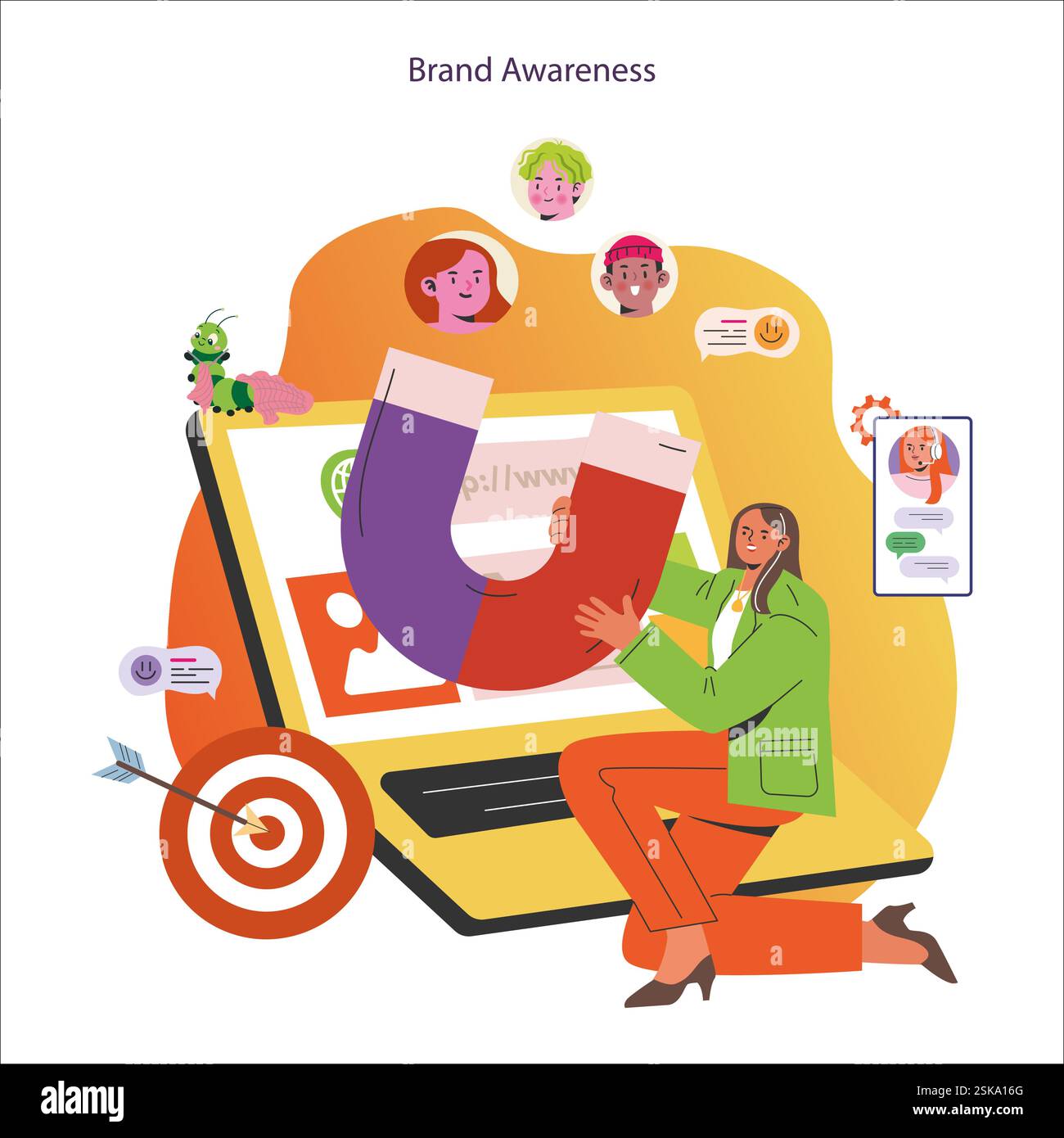 Building design to attract attention Stock Vector Images - Alamy