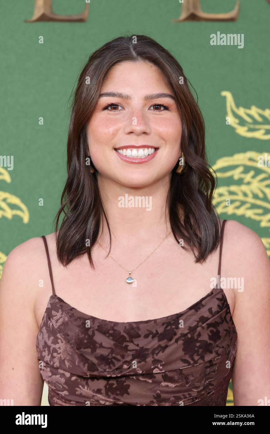 Los Angeles, USA. 11th Feb, 2025. Sara Valceschini arrives at the Los ...