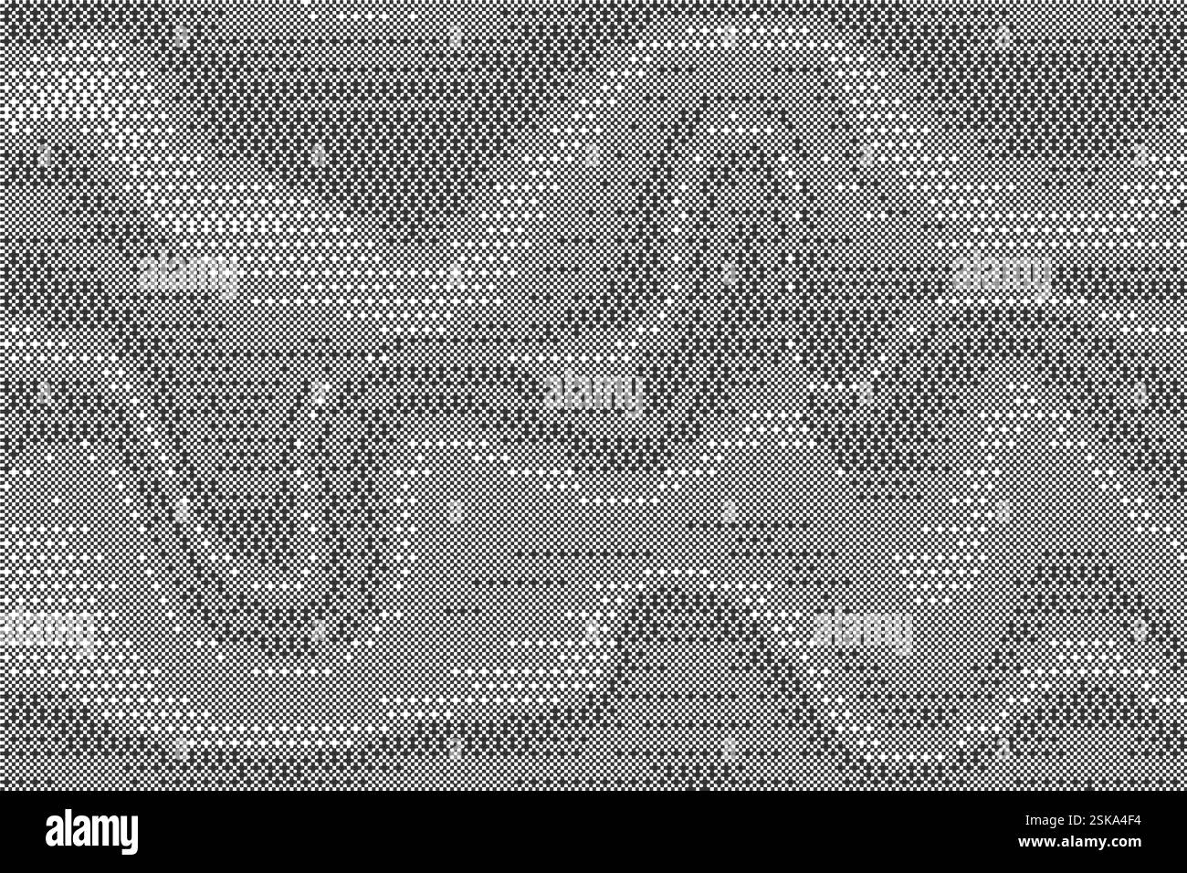 Wavy Bitmap Pattern Background With Pixel Gradient Dotted Halftone