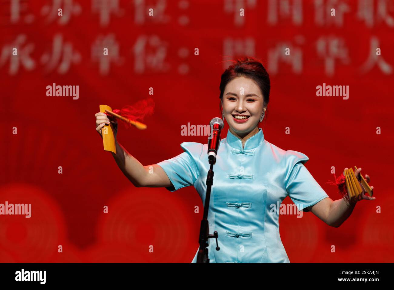 Rio De Janeiro, Brazil. 10th Feb, 2025. A folk artist from China ...