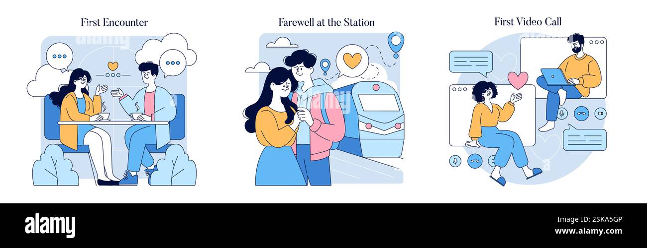 Long Distance Love set. Exploration of relationships marked by ...