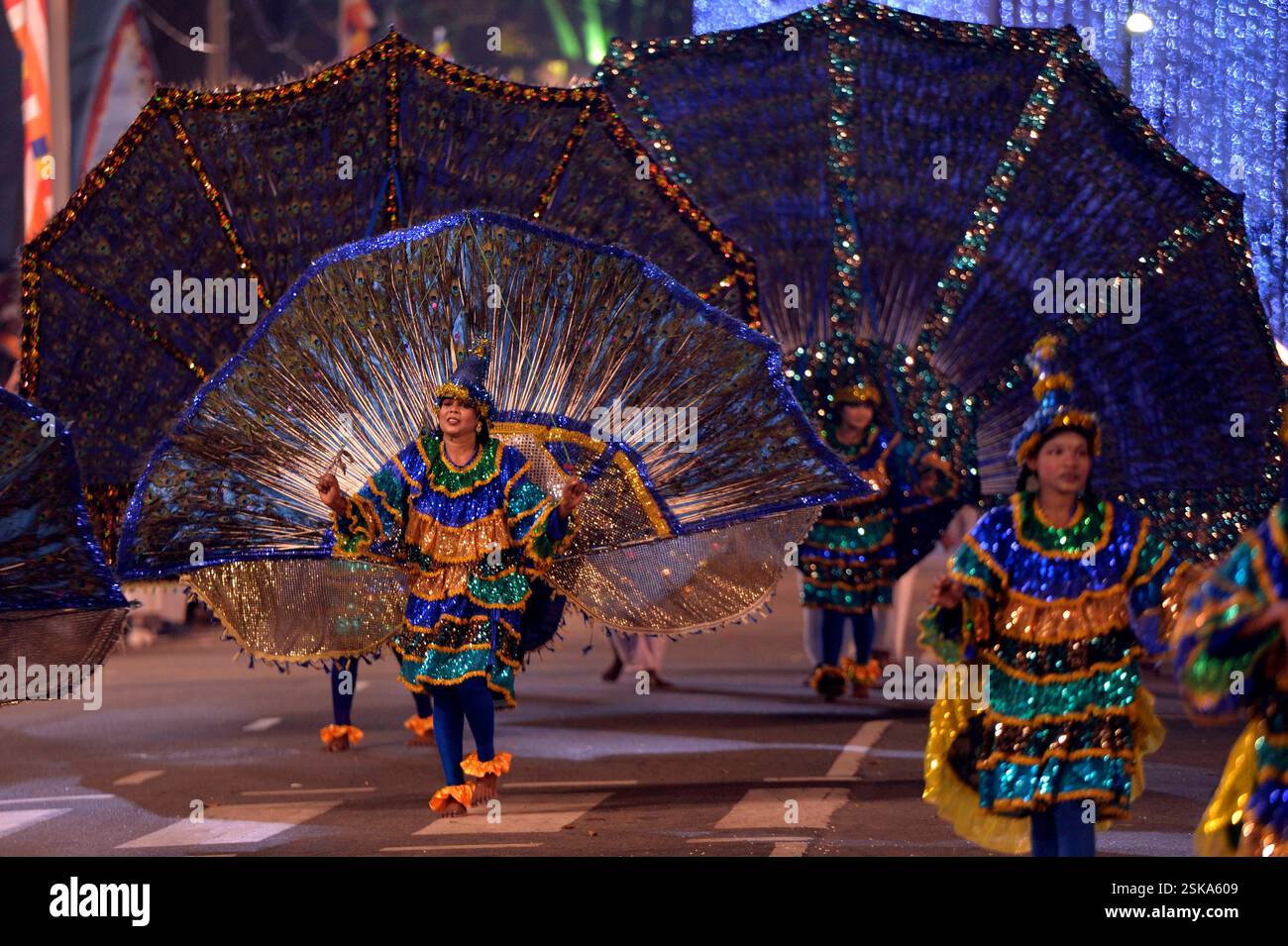 Colombo, Sri Lanka. 11th Feb, 2025. People perform traditional dances ...