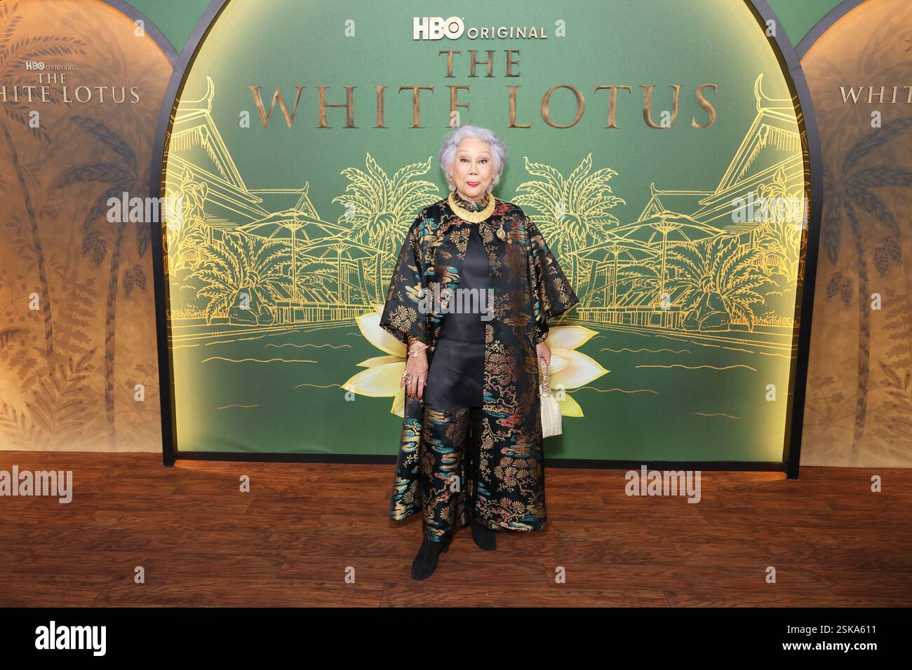 Los Angeles, USA. 11th Feb, 2025. Lek Patravadi arrives at the Los ...