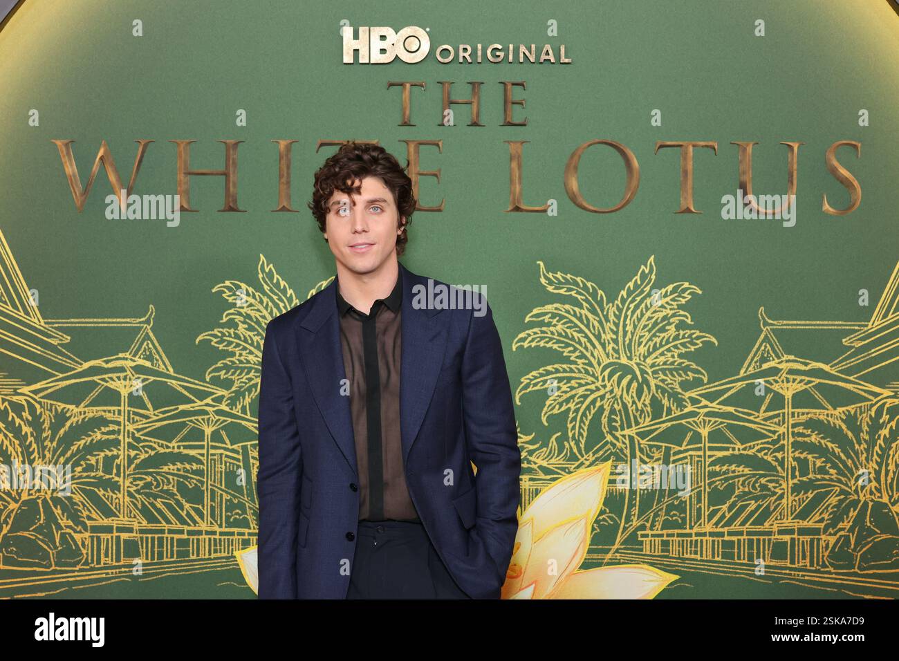 Los Angeles, USA. 11th Feb, 2025. Lucas Gage arrives at the Los Angeles ...