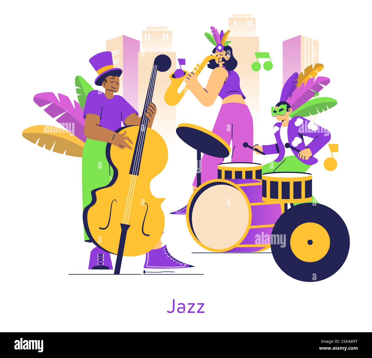 Locals at carnival Stock Vector Images - Alamy