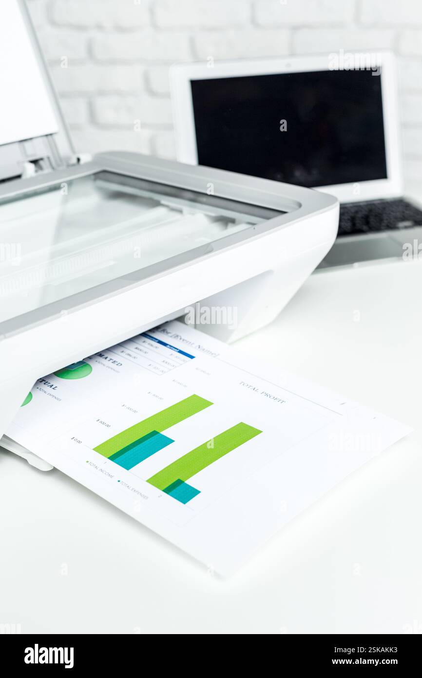 Scanning documents and graphs in a bright office environment with a ...