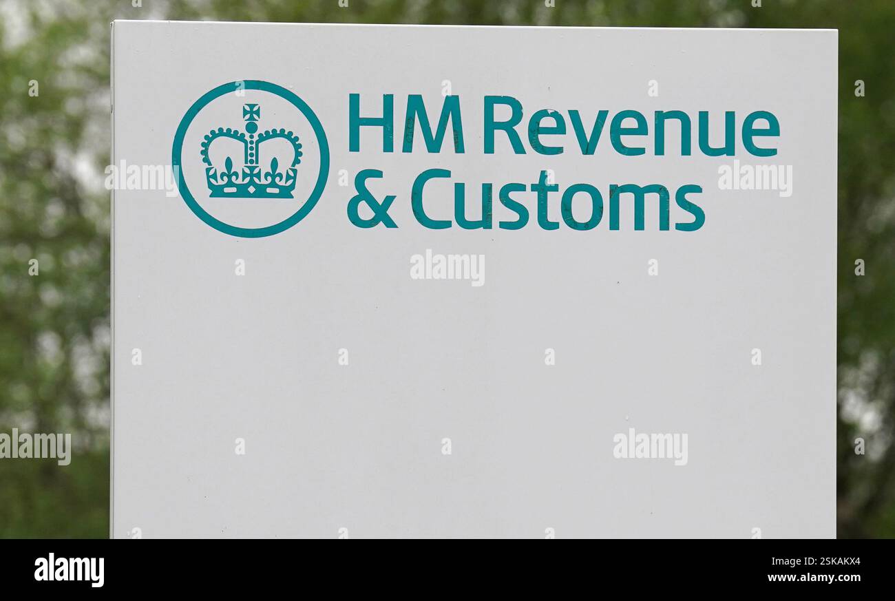 Undated file photo of signage for offices of the HM Revenue & Customs ...