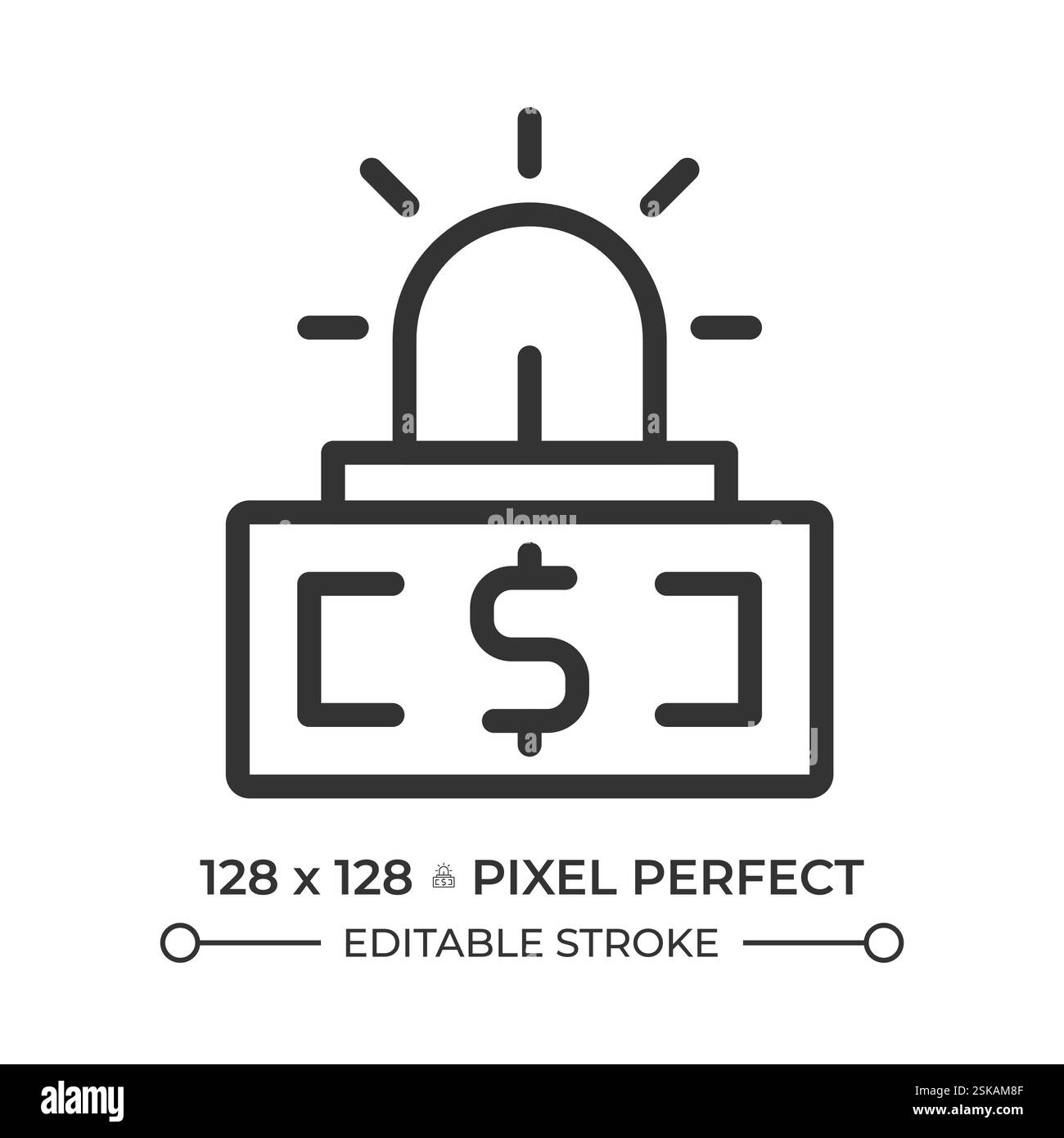 Budget planning line icon Black and White Stock Photos & Images - Alamy